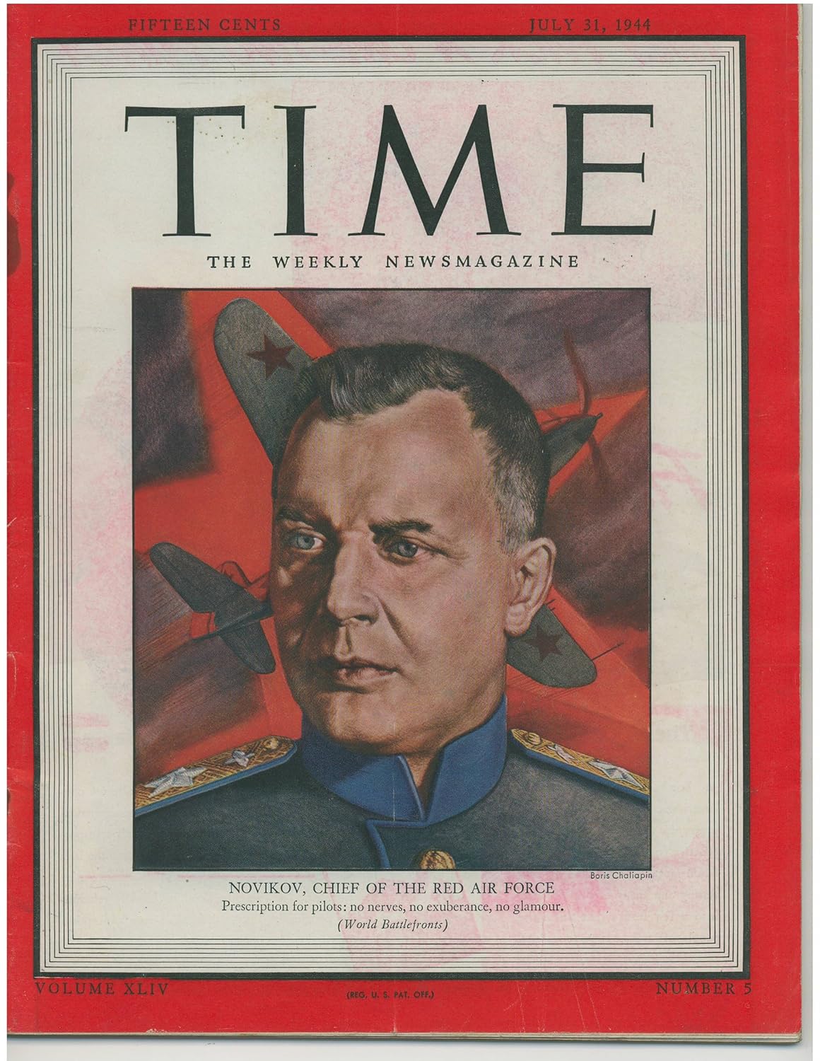 Time Magazine July 31, 1944 Novikov, "Chief of the red Air Force": Time ...