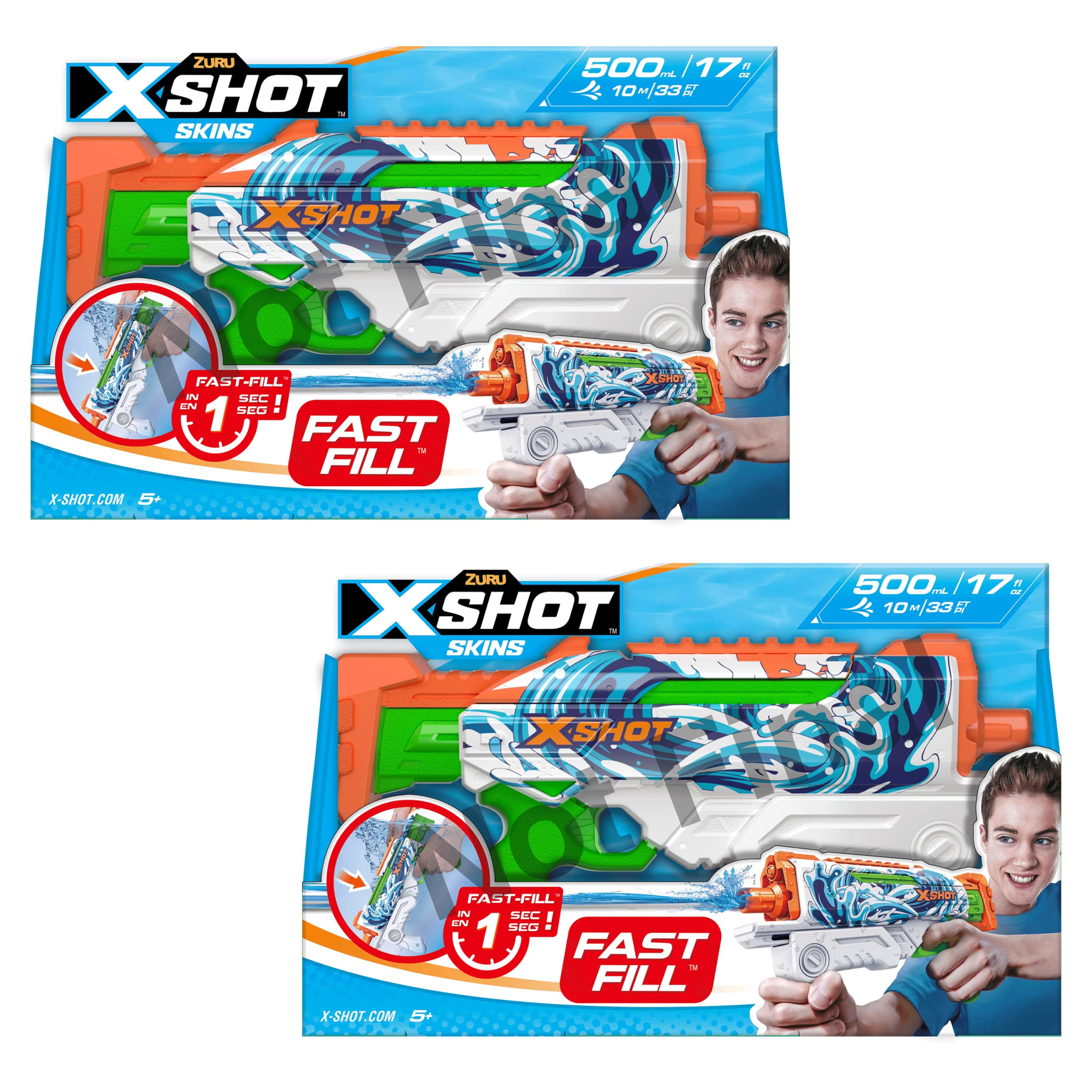 Snapklik.com : X-Shot Fast-Fill Skins Hyperload (2 Pack) By ZURU ...
