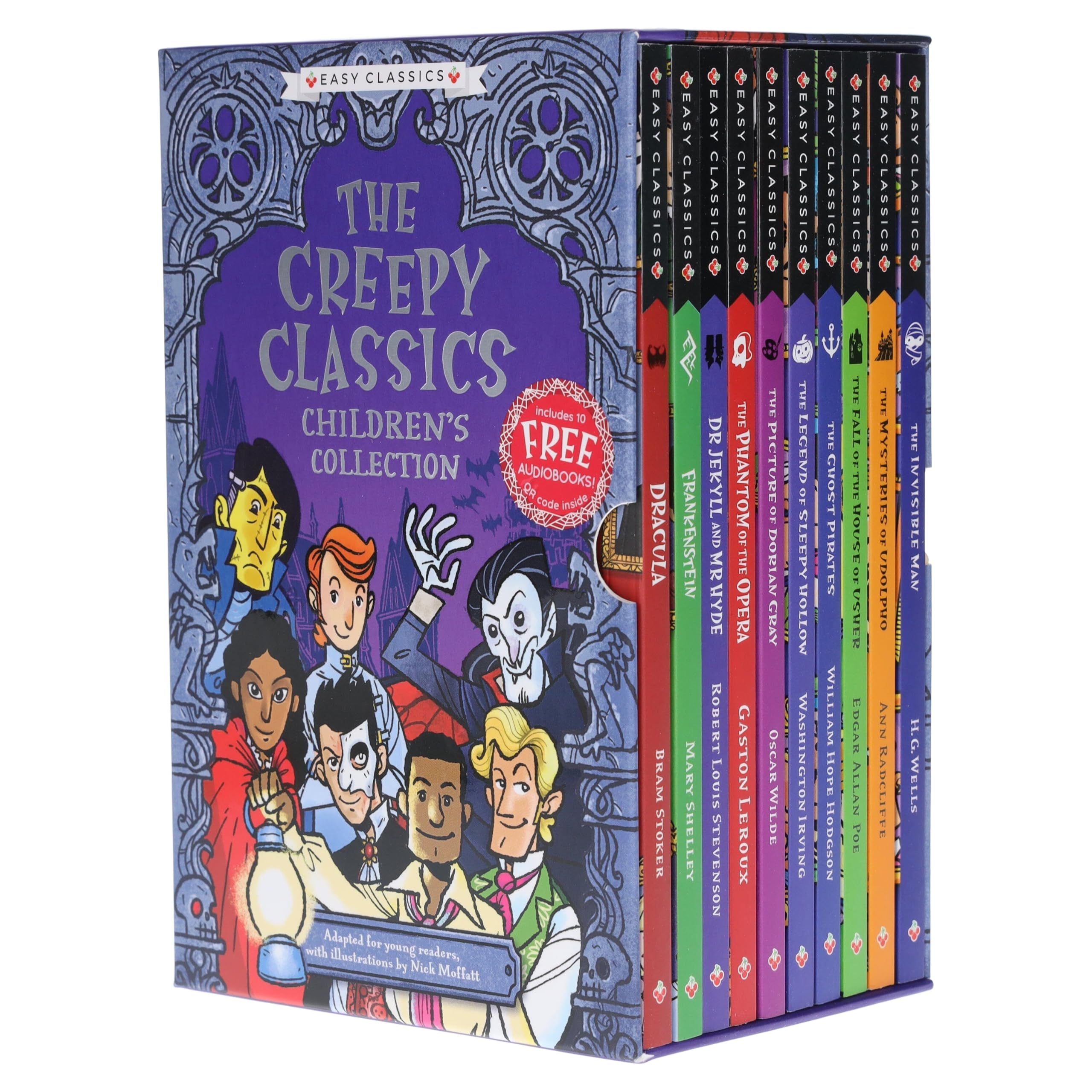 The Creepy Classics Children's Collection 10 Books Box Set (Dracula, Frankenstein, Dr Jekyll and ...