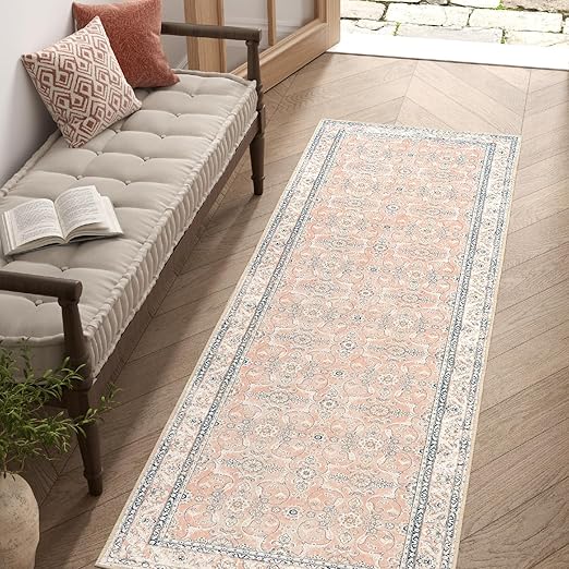 Amazon.com: jinchan Runner Rug 2x8 Washable Hallway Rug Vintage ...