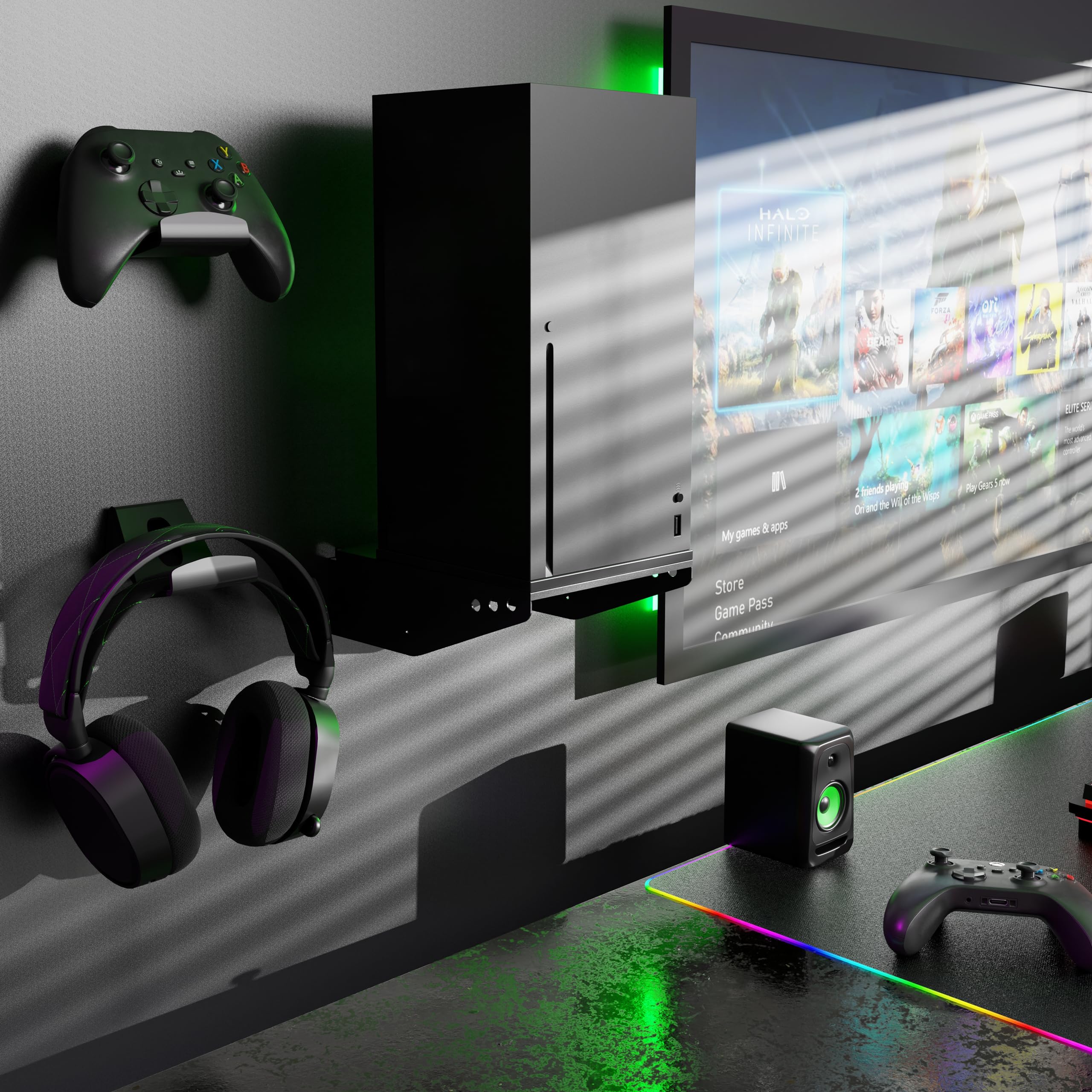 ADZ Series X Wall Mount for Xbox Series X Console, Multifunction Wall ...