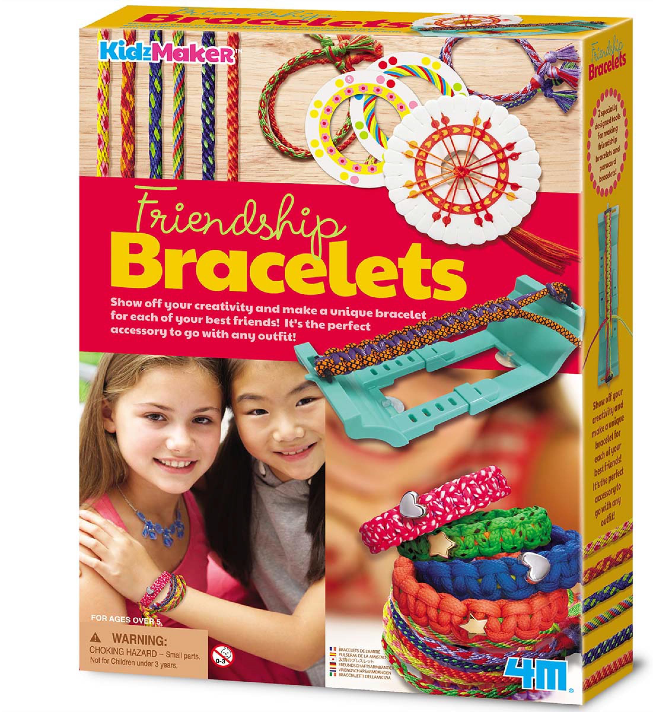 4M KidzMaker Friendship Bracelets, Create Up to 10 Bracelets, Different ...