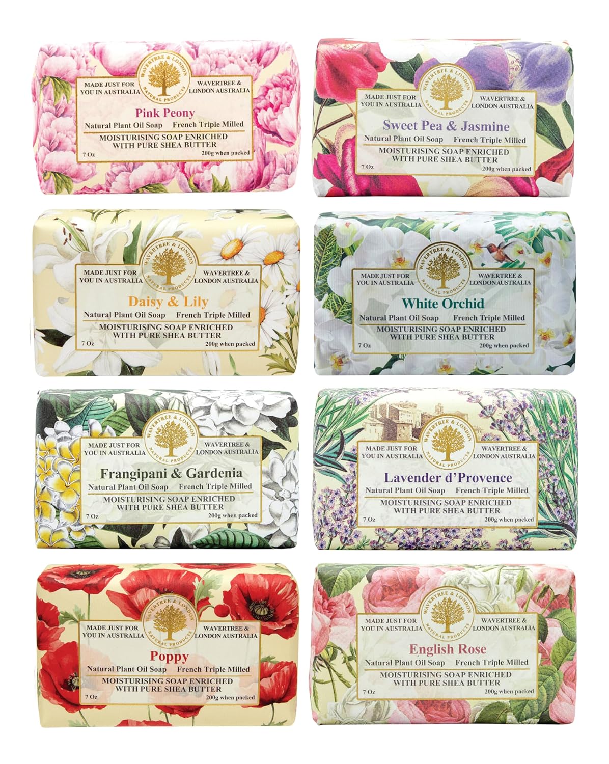 Amazon.com : Wavertree & London 8 Bars Assortment - Natural Scented ...