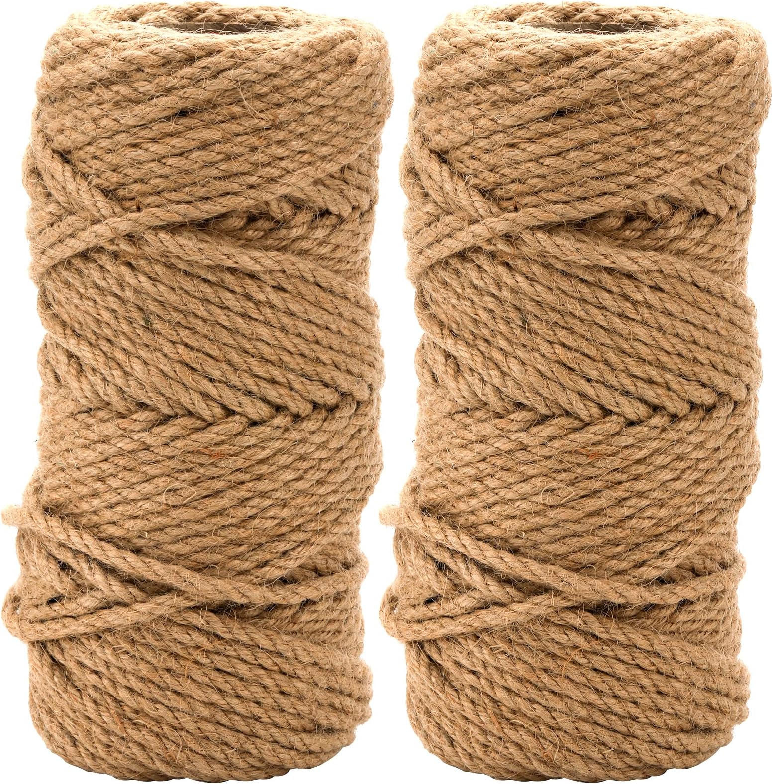 Rayher 4200531 jute twine, 6 ply, approx. 4-6 mm ø, 120 m spool ...