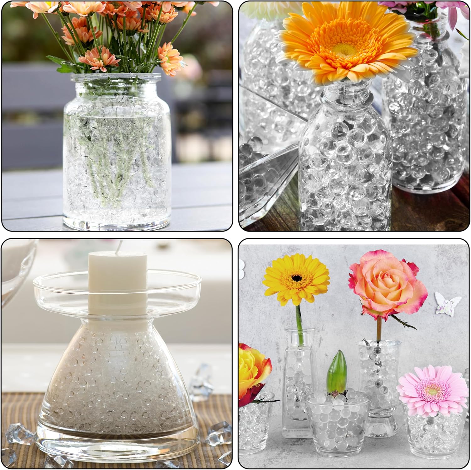 Palonu Cuentas de gel de agua transparente para centro de mesa de boda ...