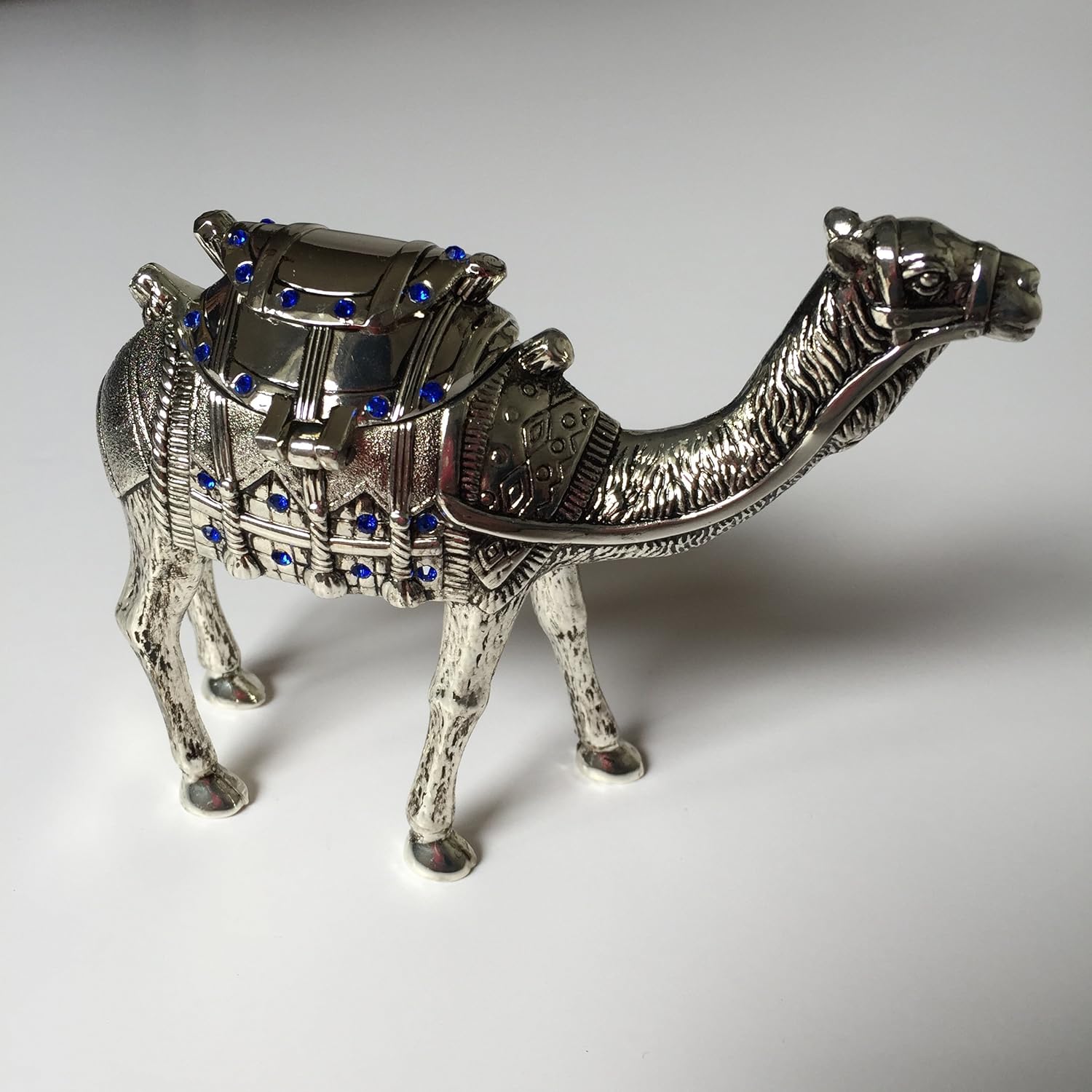 Amazon.com: Decorative Camel Figurine Gift Metallic Finish Studded with ...