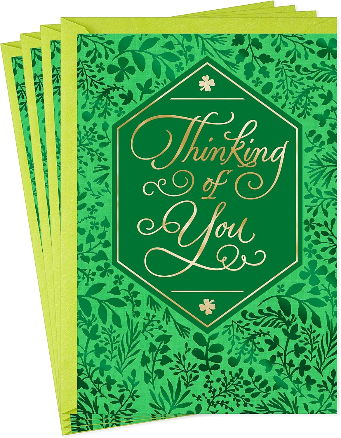 Amazon.com: Hallmark Pack of St. Patricks Day Cards, Thinking of You (4 ...