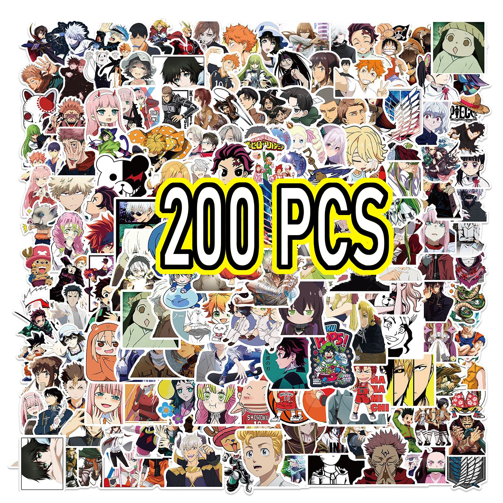 Buy 200pcs Anime Stickers Mixed Pack， Anime Stickers Anime Sticker Pack ...