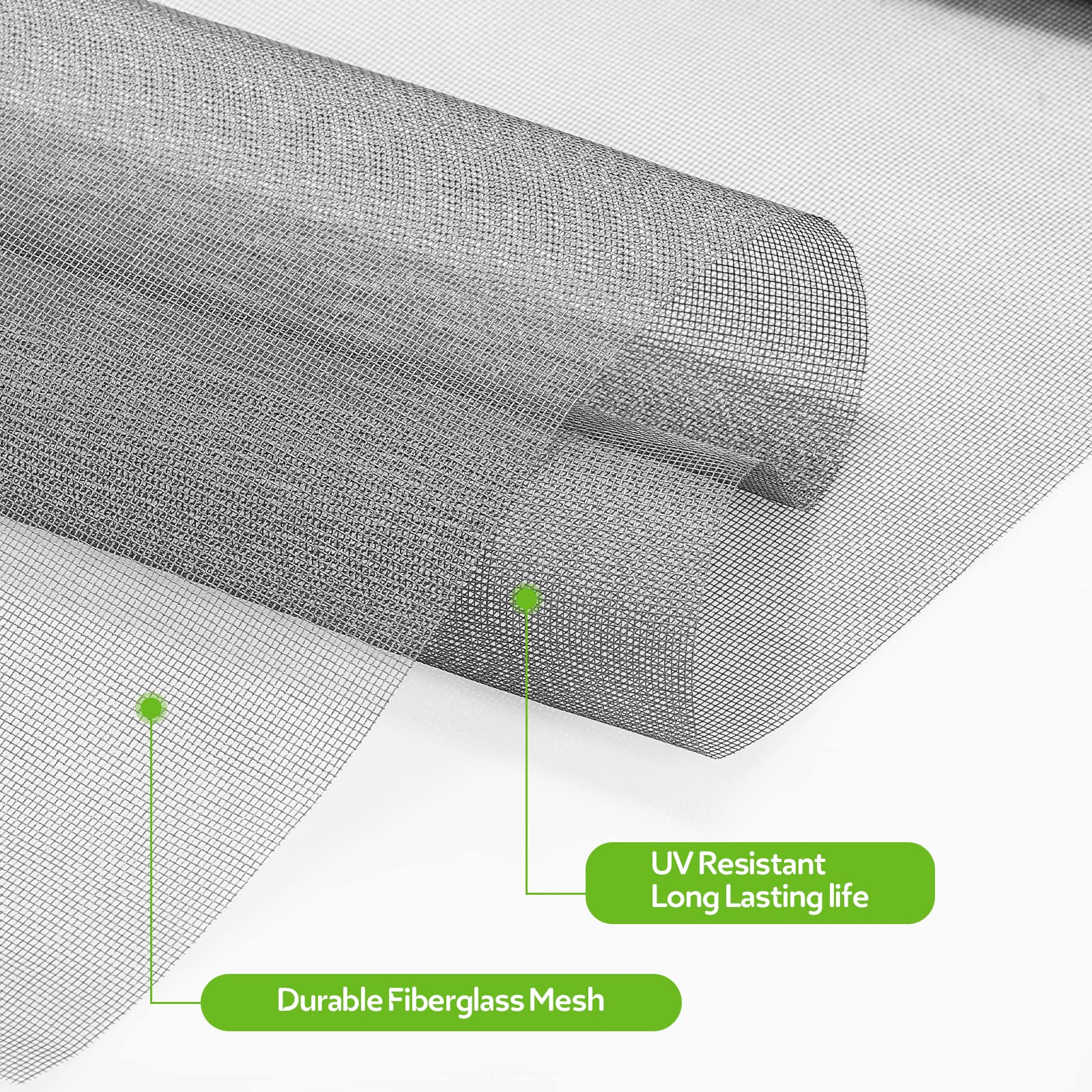 FLYZZZ Window Screen Mesh Screen Door Mesh Roll DIY Window Screen ...