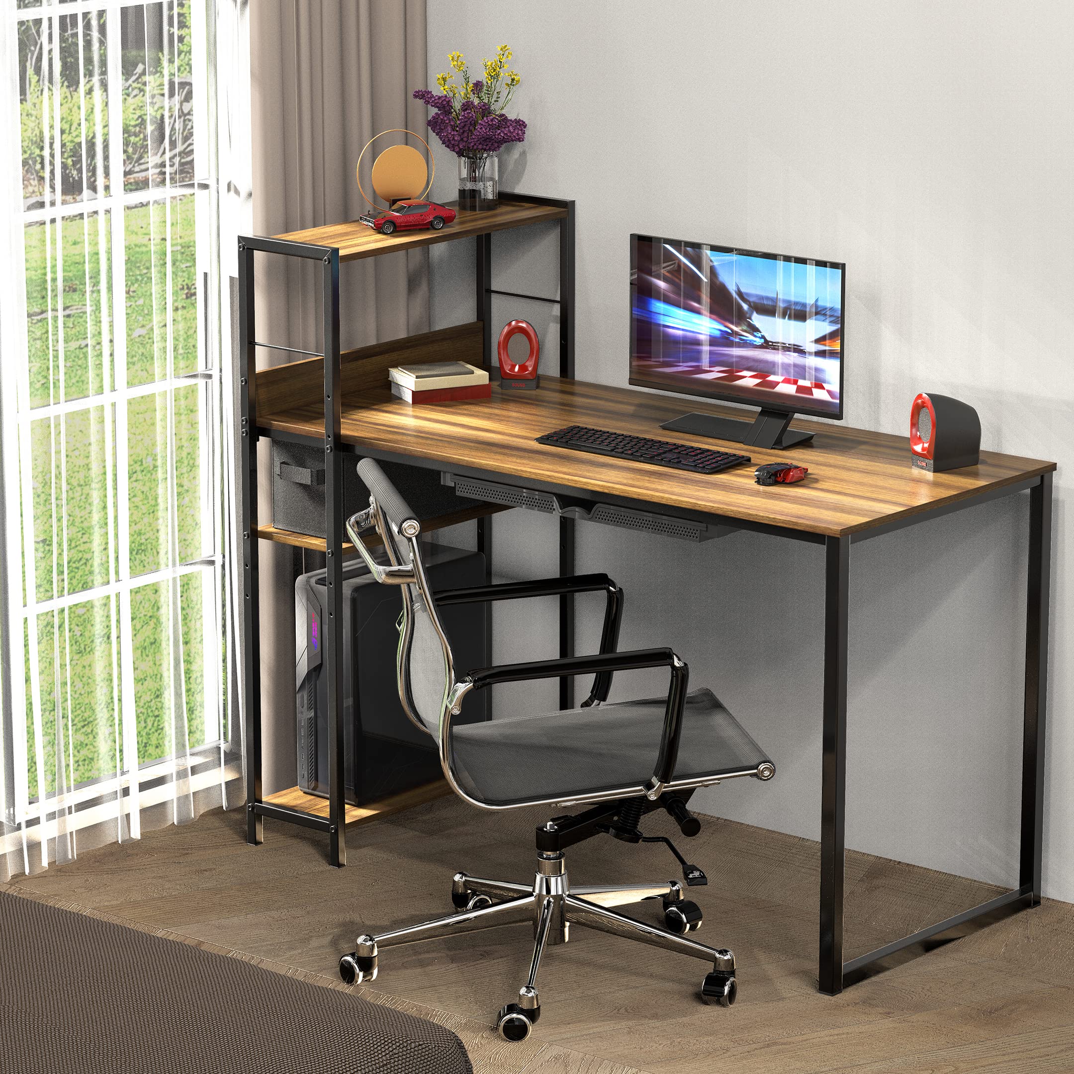 Snapklik.com : SHW Mission Home Office 46-Inch Computer Desk