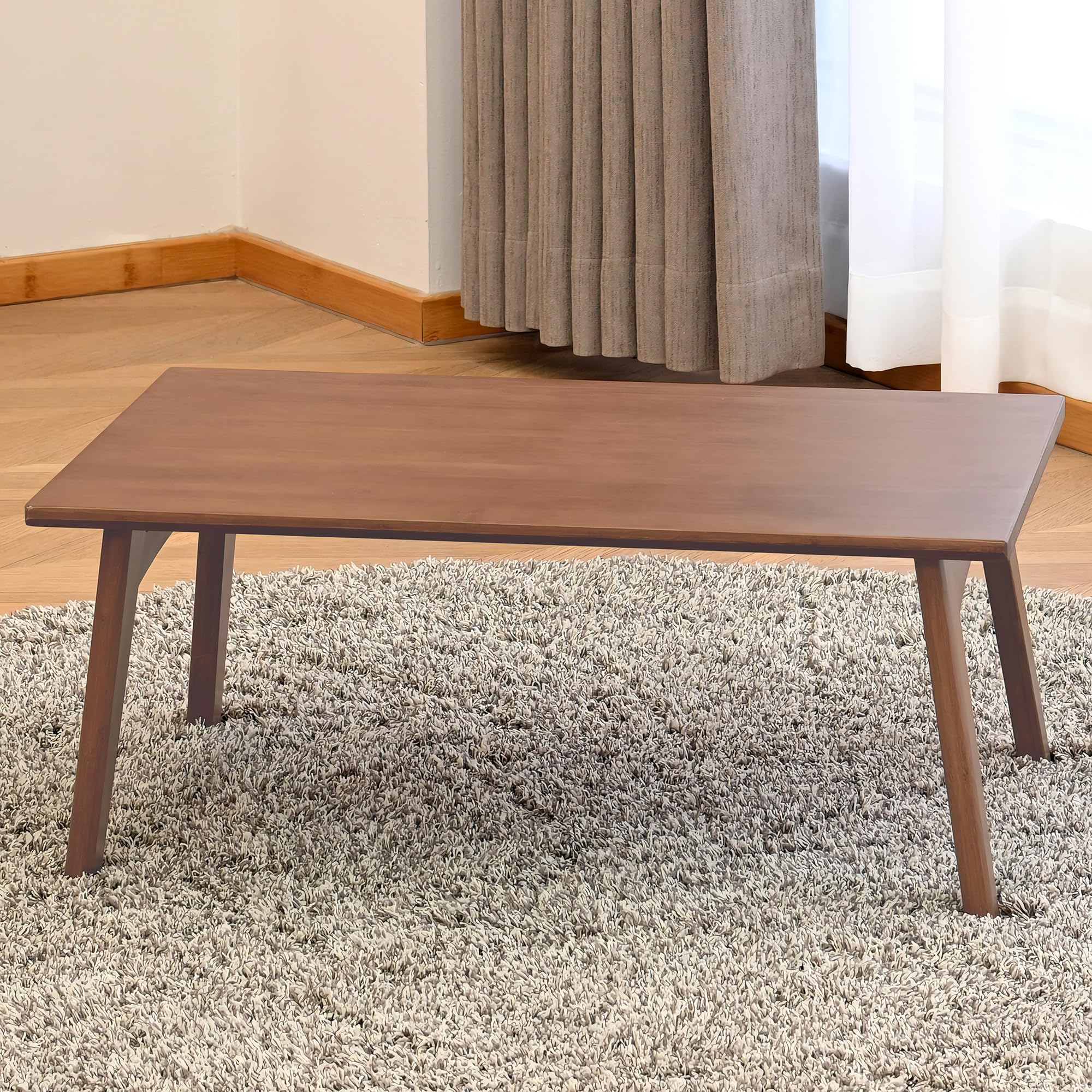 Amazon.com: UNICOO - Bamboo Rectangular Folding Table Children's Art ...