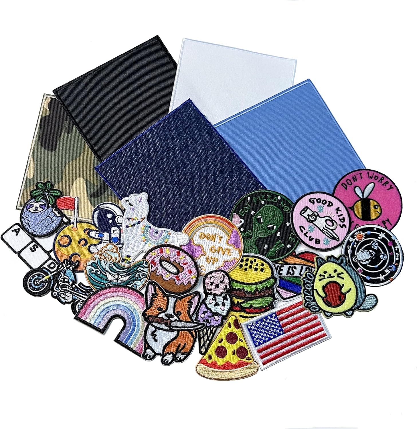 Amazon.com: BGSTIC Iron/Sew on Patches- Cute Assorted Embroidered ...