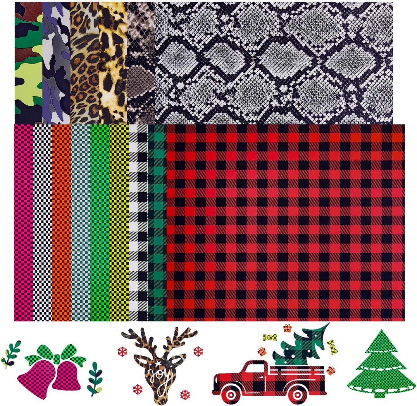 Amazon.com: Tintnut Cow Print HTV Vinyl - 10 Sheets 10 x 12 Inch ...