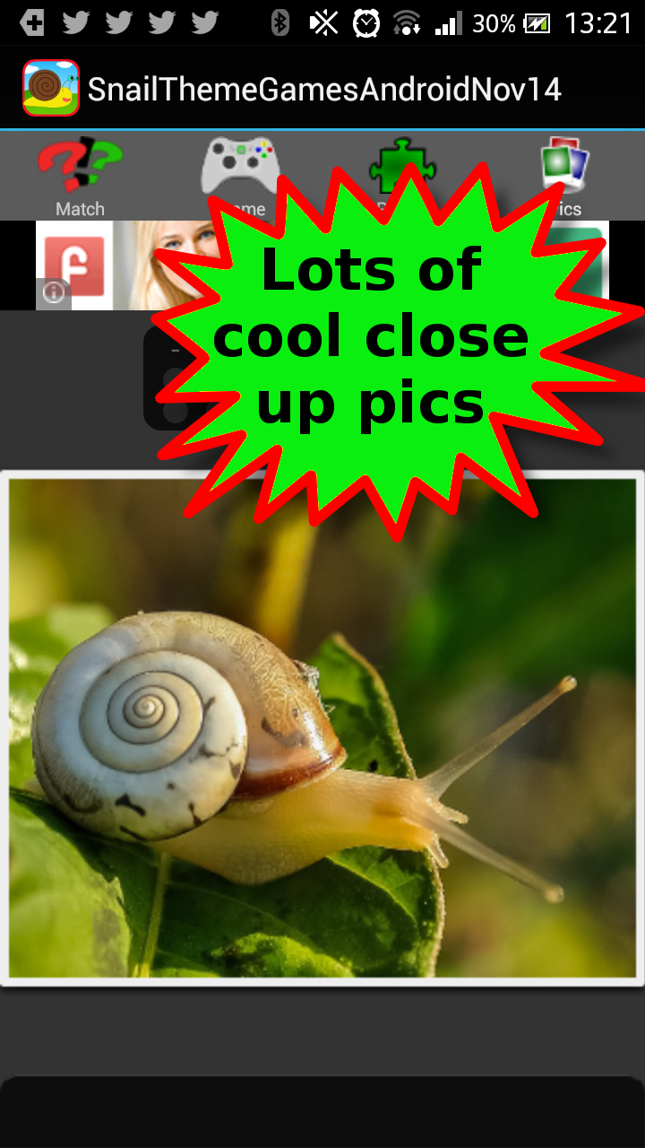 Aplicación Snail Theme Games en Amazon Appstore