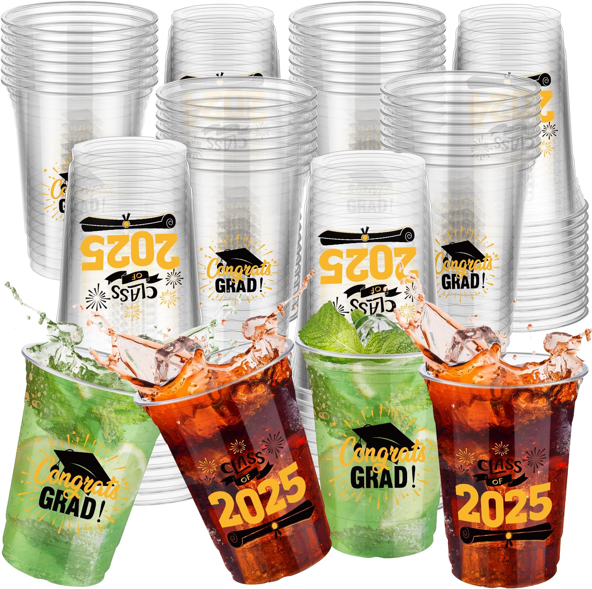 Amazon.com: StarMar Purple Plastic Cups, [50 Pack] 16 Oz Party Cup ...