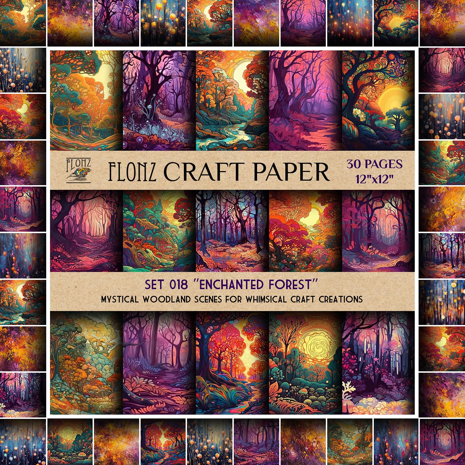 Baseball Training Balls 12x12 Fantasy Forest Paper Pad - 36 Sheets ...