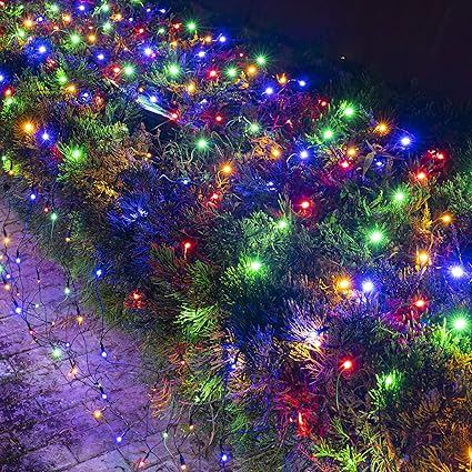 Outdoor Christmas Lights, 360 LED 12FT x 5FT Waterproof Seasonal Net ...