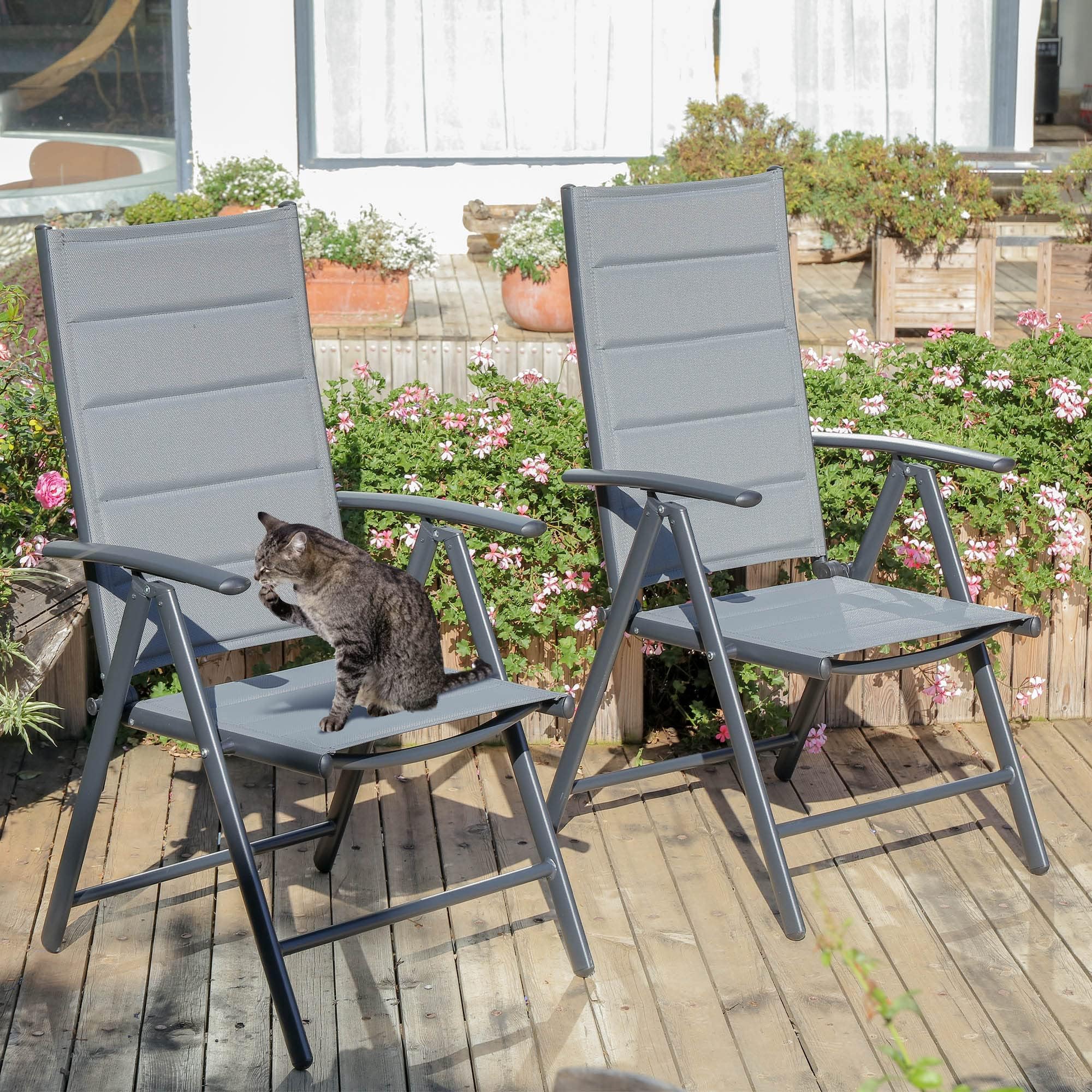 Amazon.com : Lavish Home (Blue Set of 2 Outdoor Weather-Resistant Wood ...