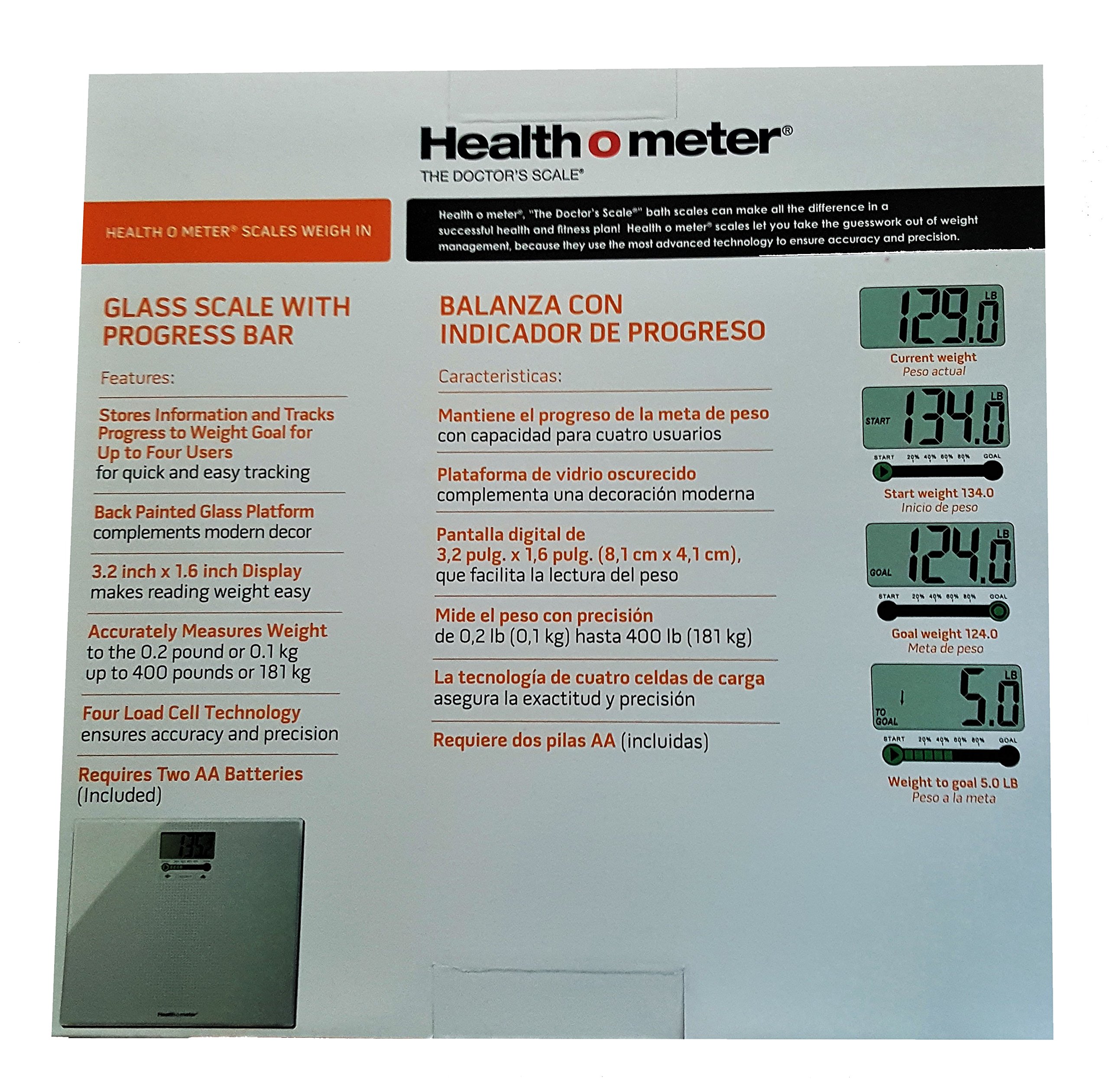 Snapklik.com : Health O Meter The Doctors Digital LED Glass Bath Scale