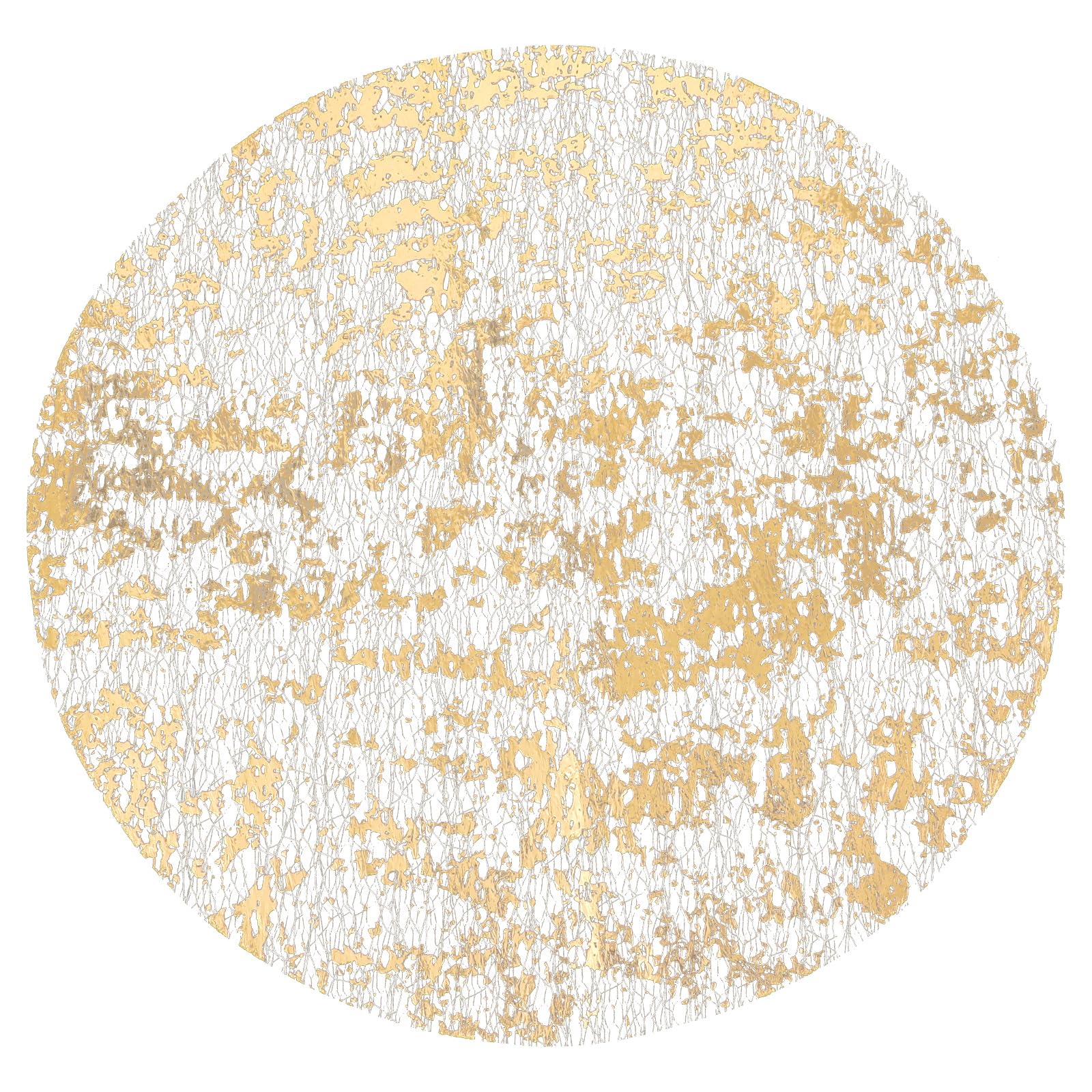 Amazon.com: 12 PCS Disposable Gold Placemats, 13 Inch Metallic Round ...