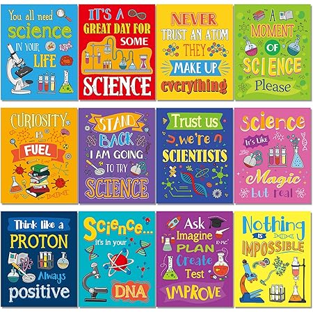 Amazon.com: KAIRNE Science Classroom Posters,Positive Chemistry Poster ...