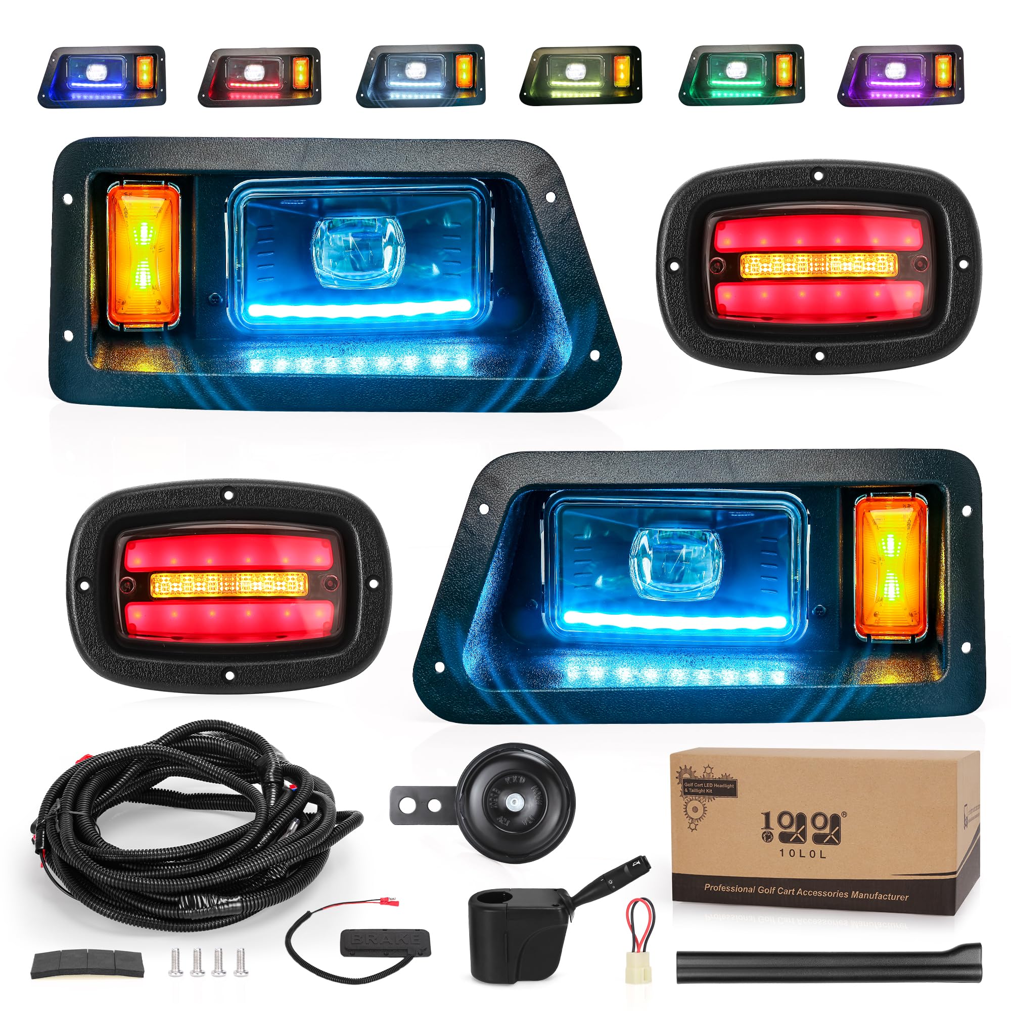 Yamaha G 2 Golf Cart Light Kits NEW YAMAHA G14 G16 G19 22 LED HEAD