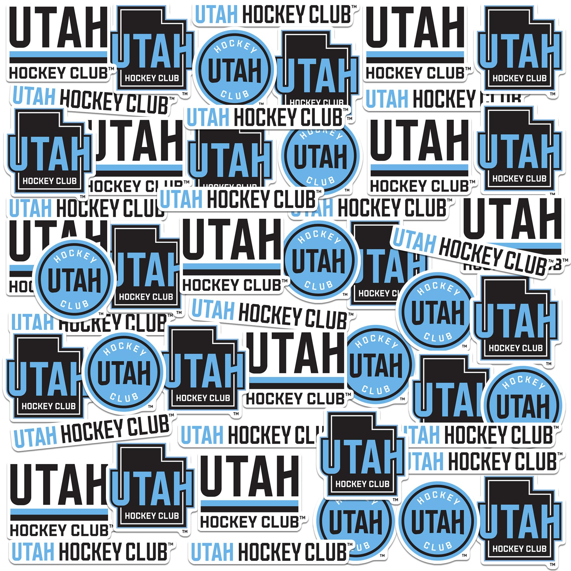 Amazon.com: NHL Utah Hockey Club 50ct Vinyl Large Deluxe Stickers ...