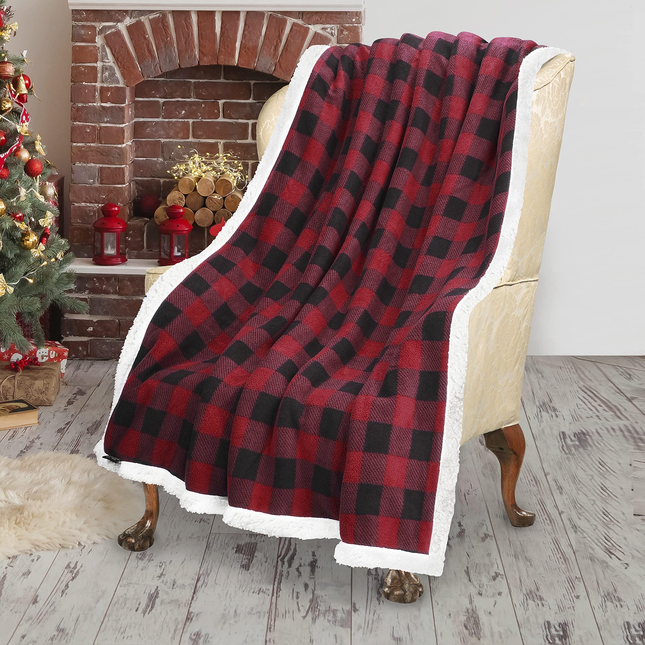 Cotton Arts SOFT FLEECE BLANKETS LARGE EXTRA WARM TARTAN SOFA BED CHECK ...