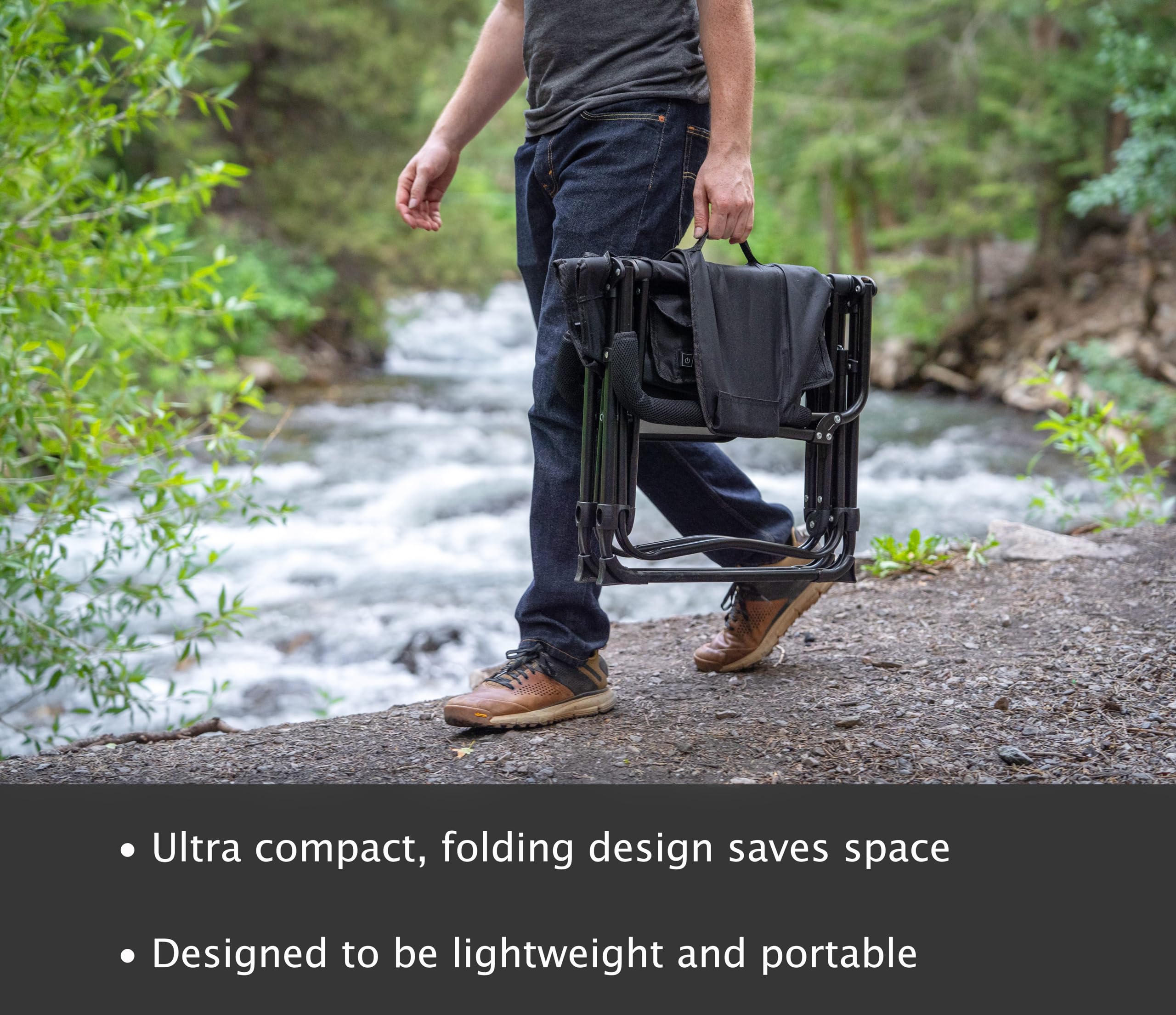 Camp Toad Heated Director Style Sturdy Heated Portable Outdoor Camping ...