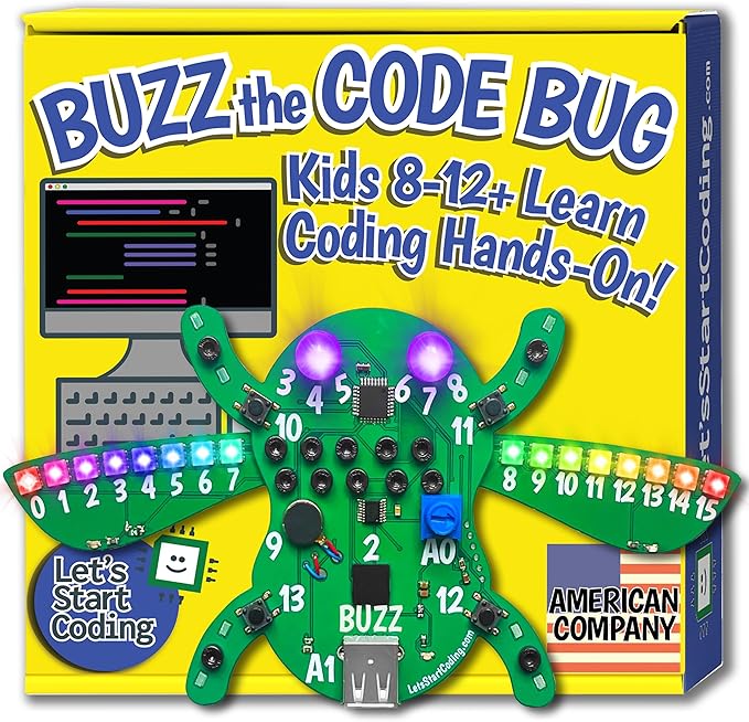 Amazon.com: Buzz The Code Bug - Coding & STEM Toy for Kids 8-12+ from ...