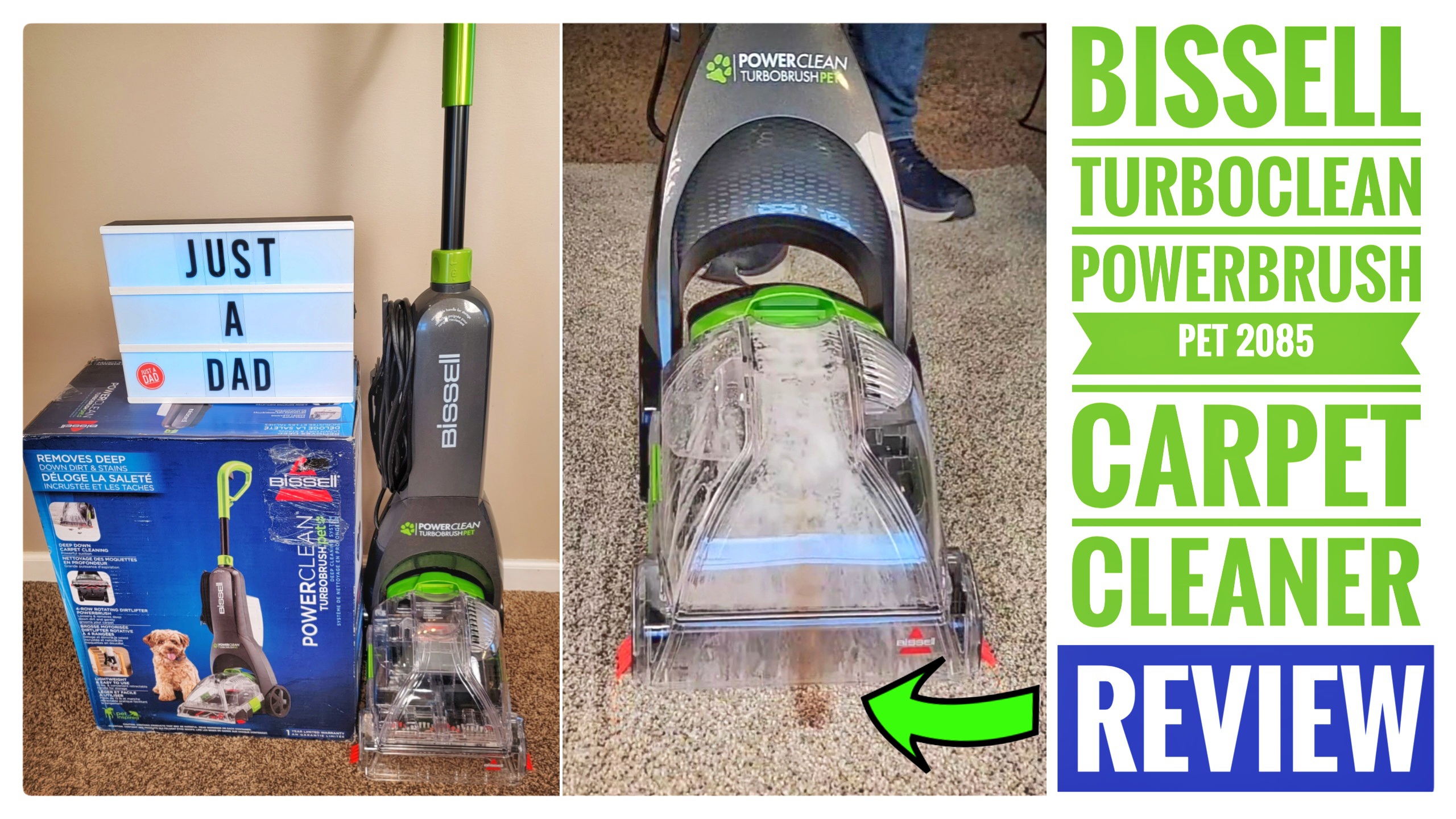 Watch Bissell PowerClean Powerbrush Pet Carpet Cleaner Review on Amazon ...