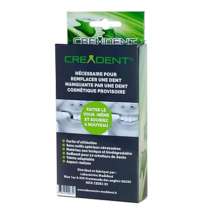 CREADENT ©KIT POUR REMPLACER VOUS MÊME UNE DENT MANQUANTE. : Amazon.fr ...