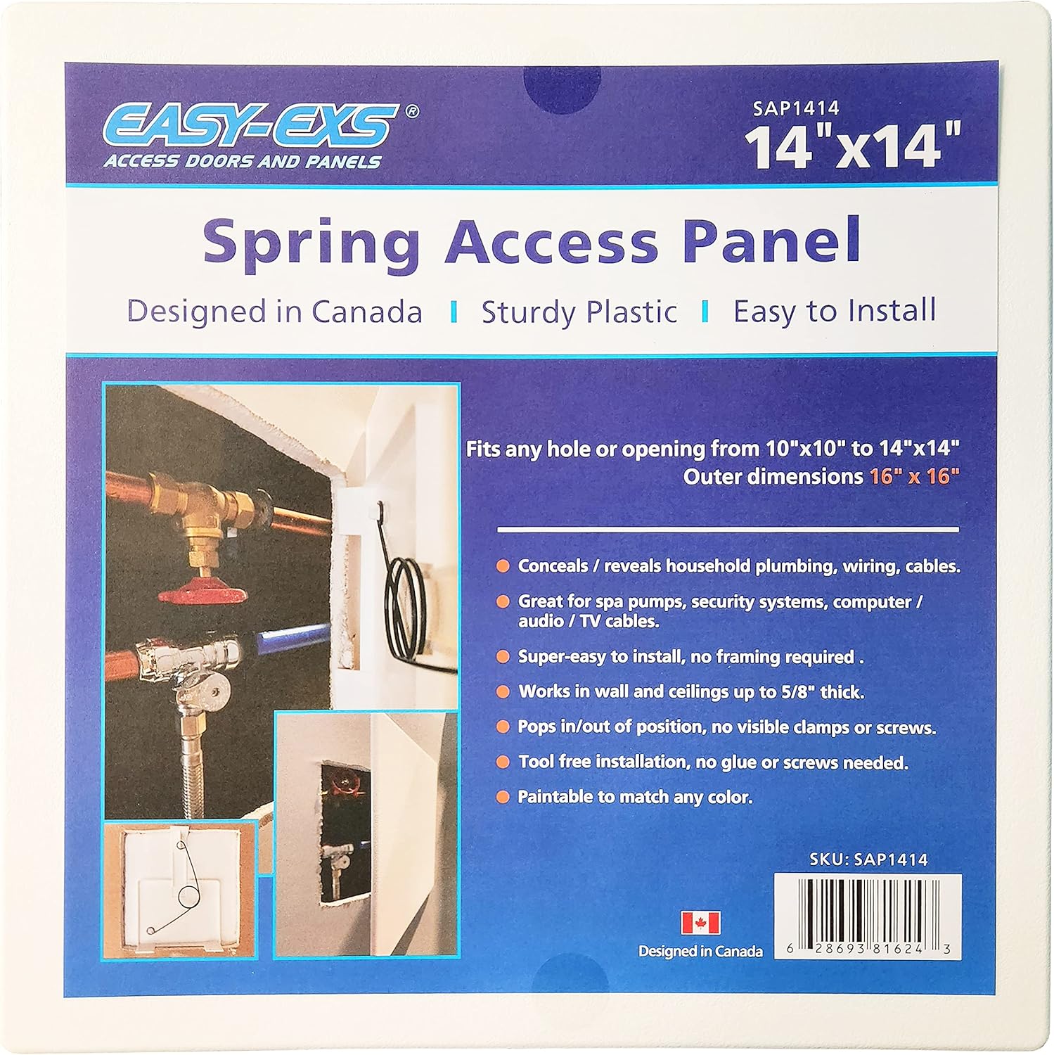 EASY-EXS Access panels Spring-Fit 14"x14" (external 16"x16") square ...
