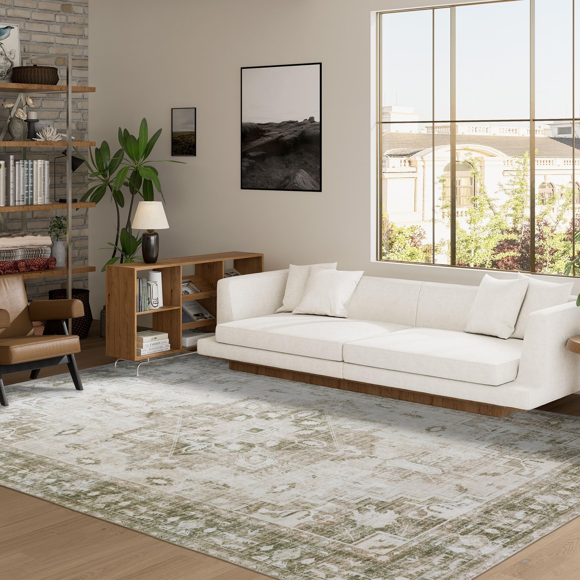 Amazon.com: HOMBYS 9x12ft Thickened Memory Foam Area Rug for Living ...