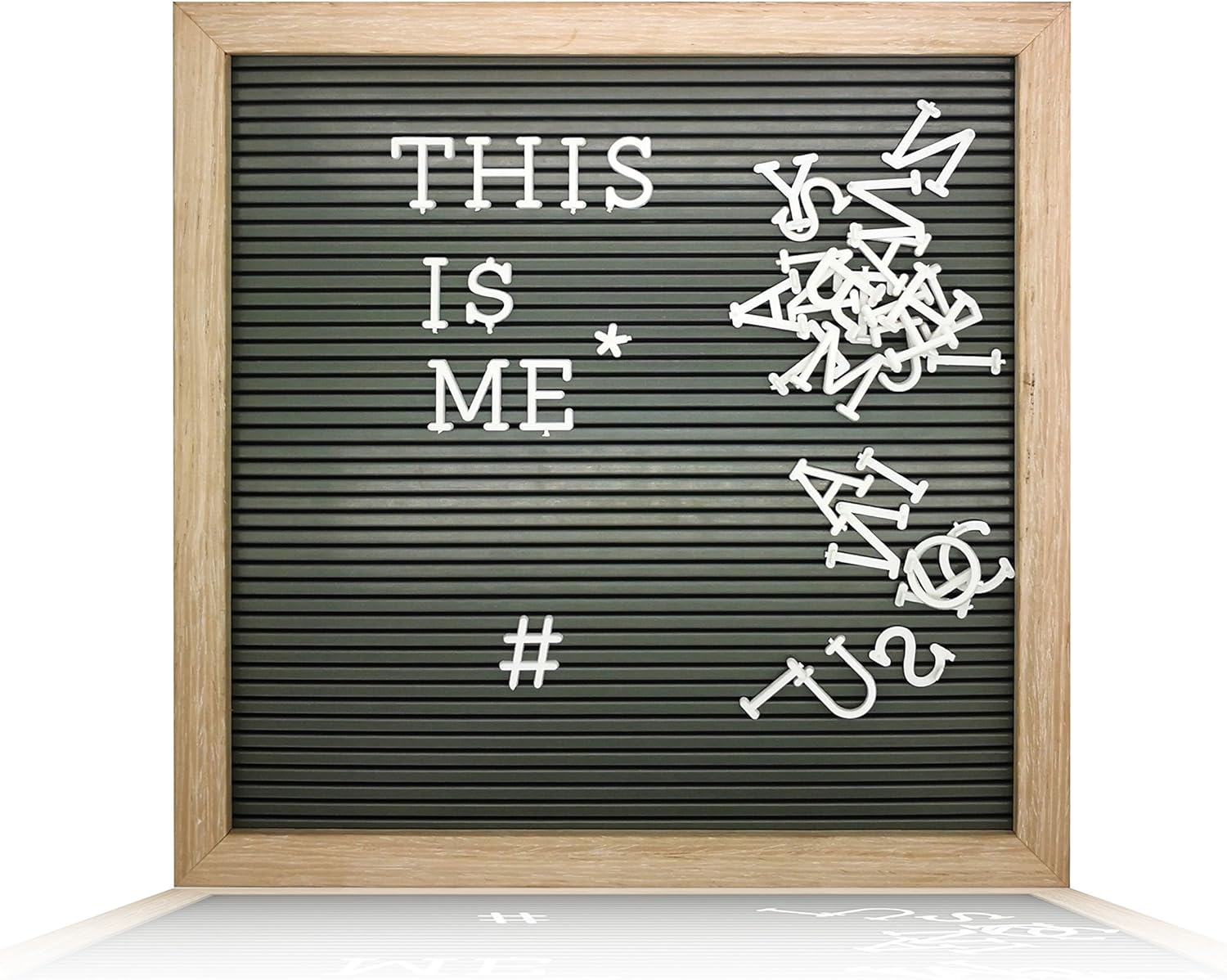 Plastic Letter Board with 1 Inch Letters - 188 Characters Include ...