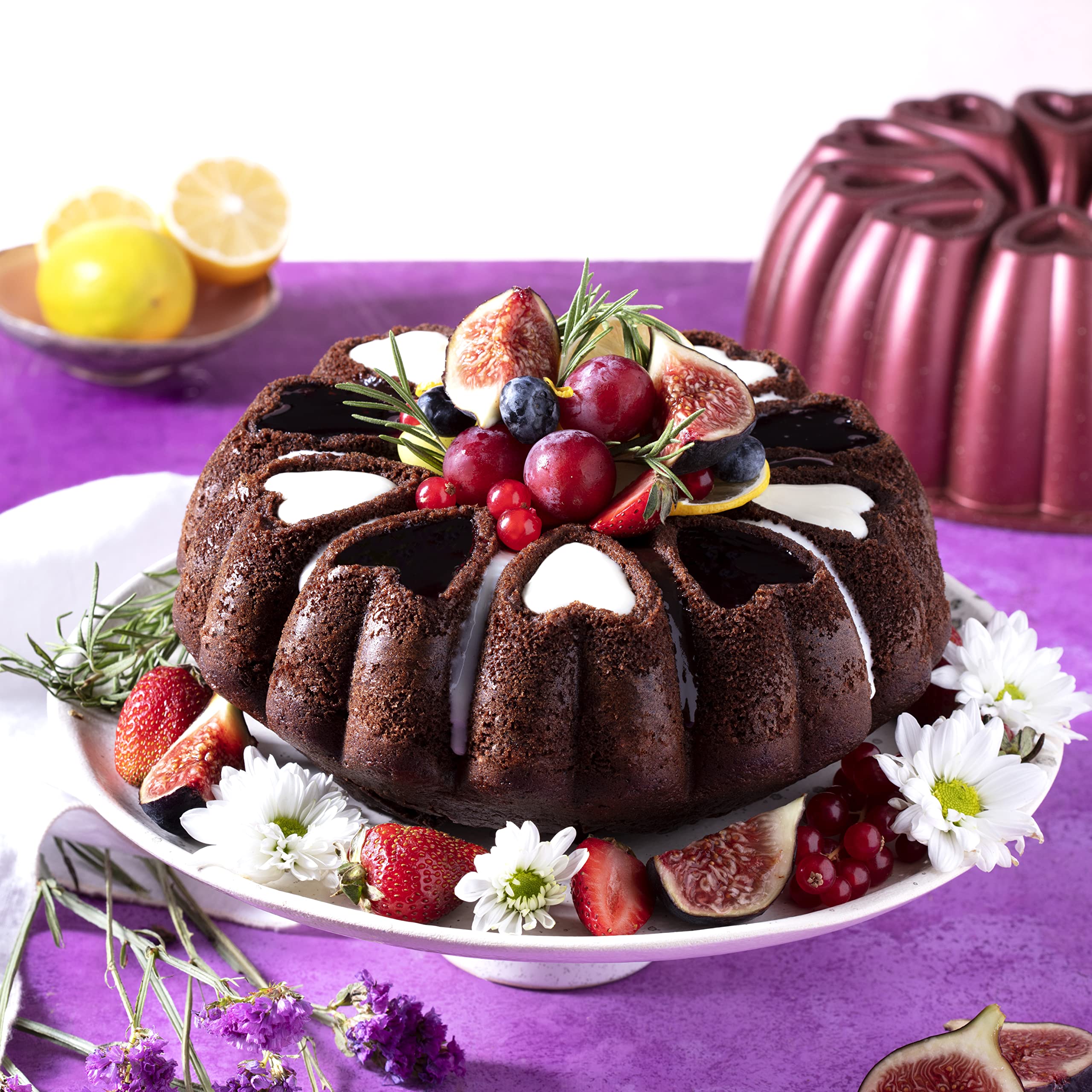 Snapklik.com : MIENCA Heart Shape Aluminum Cake Pan, Titanium Coating ...