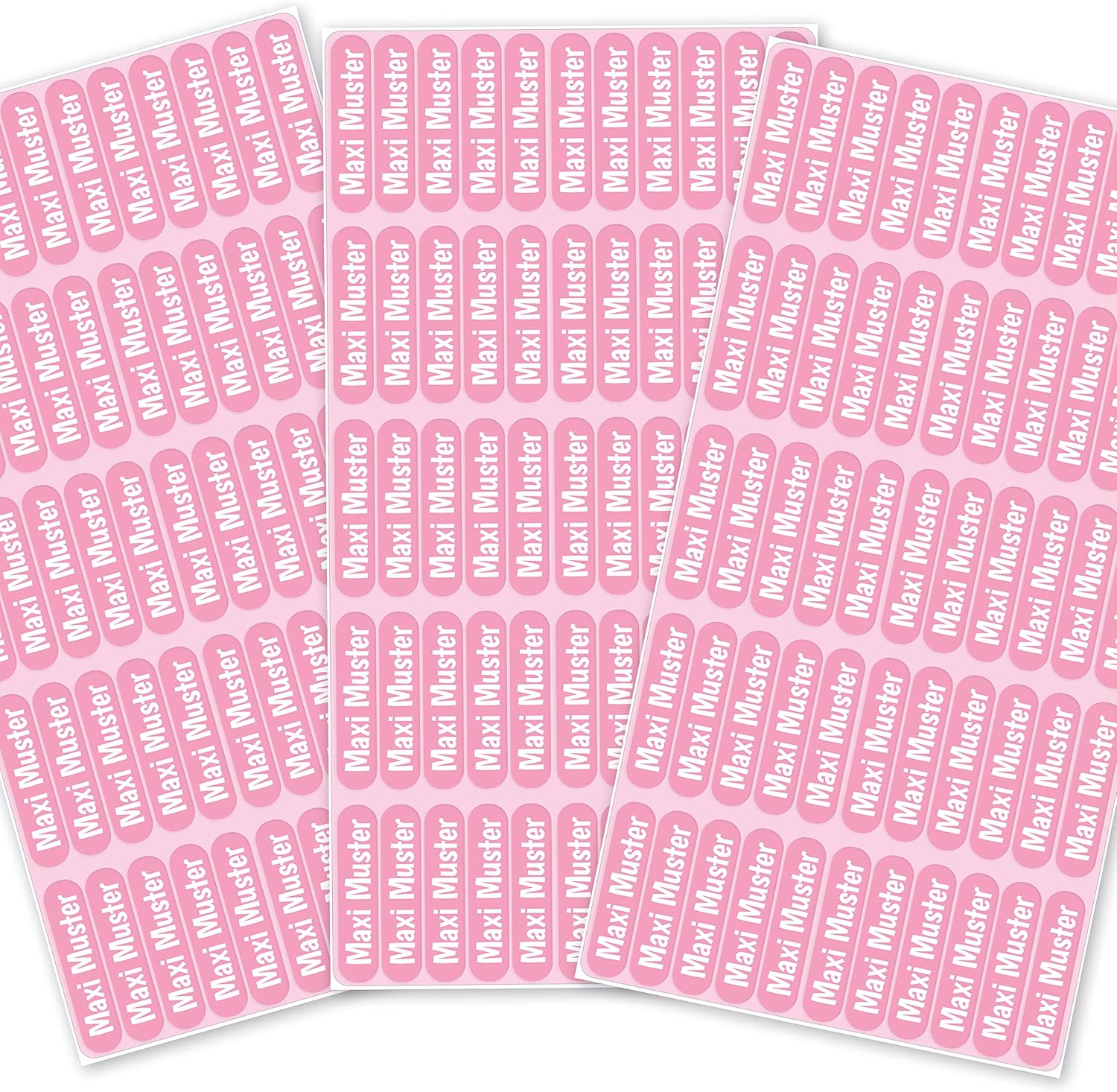 Sunnywall® 10-1920 Stück Namensaufkleber selbstklebend 36x7,7 mm für ...