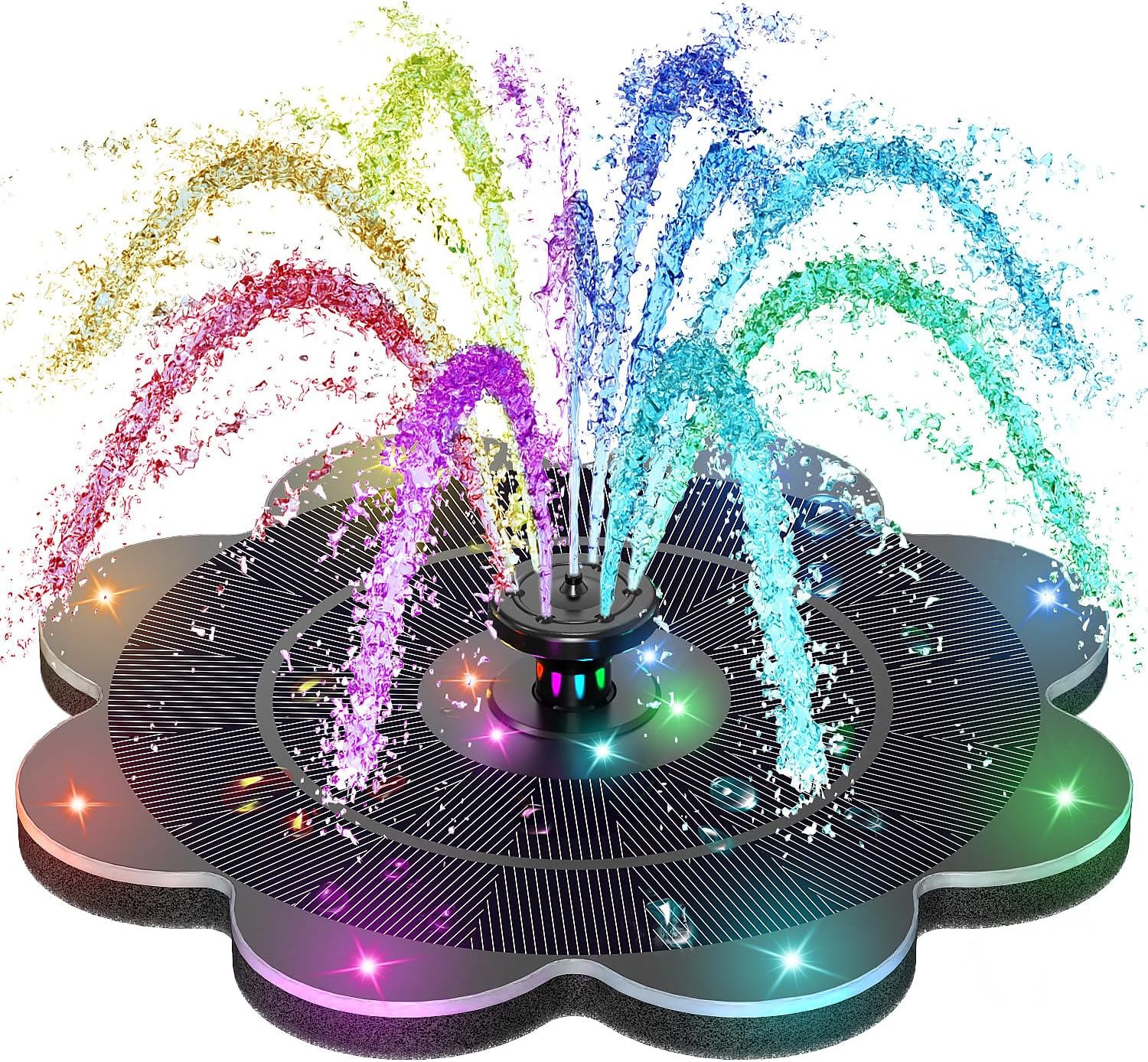 Amazon.com: SZMP Solar Powered Fountain 2025 Upgraded, 3.5W Solar Bird ...