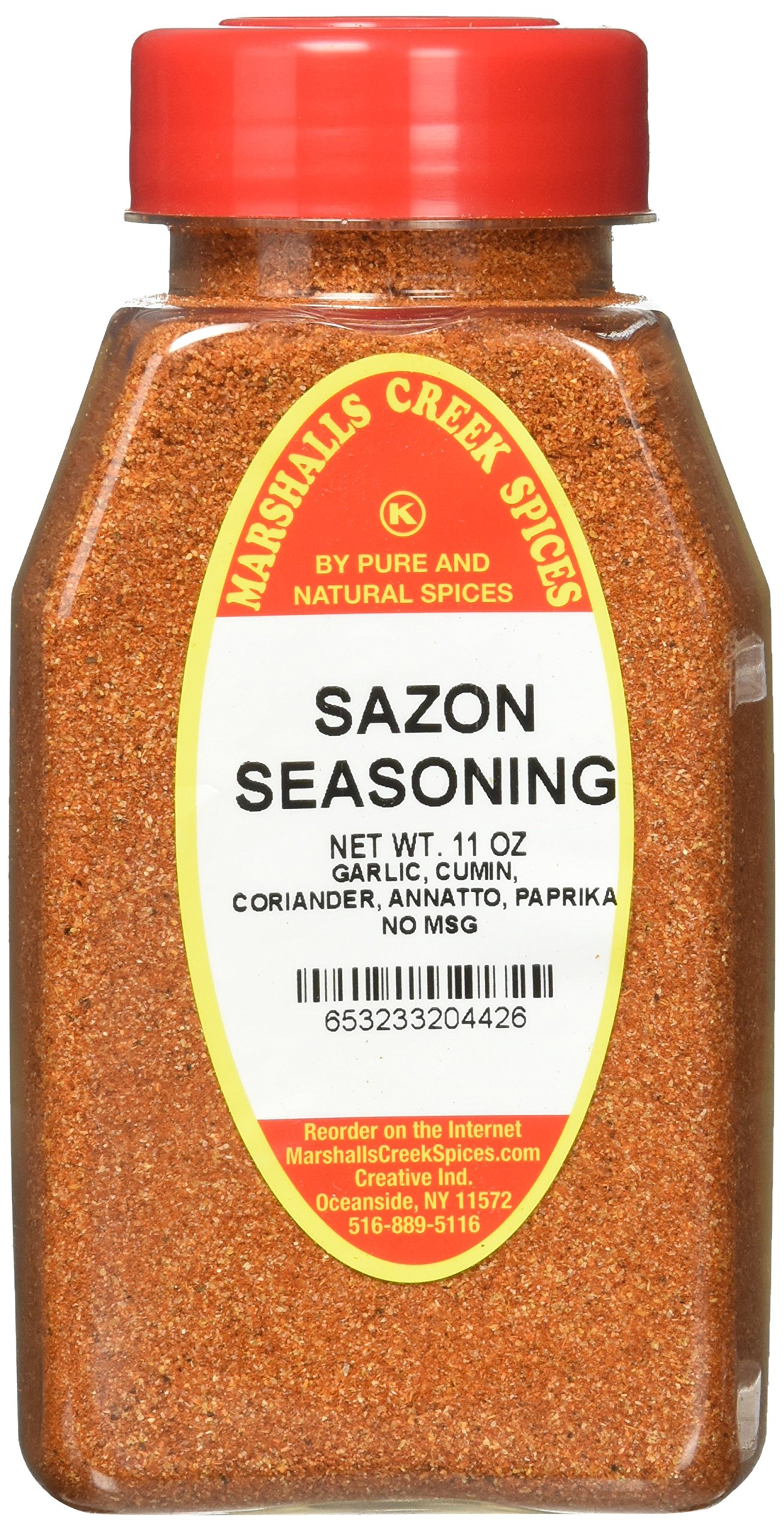 Amazon.com : Marshalls Creek Kosher Spices SAZON SEASONING NO SALT, 11 ...
