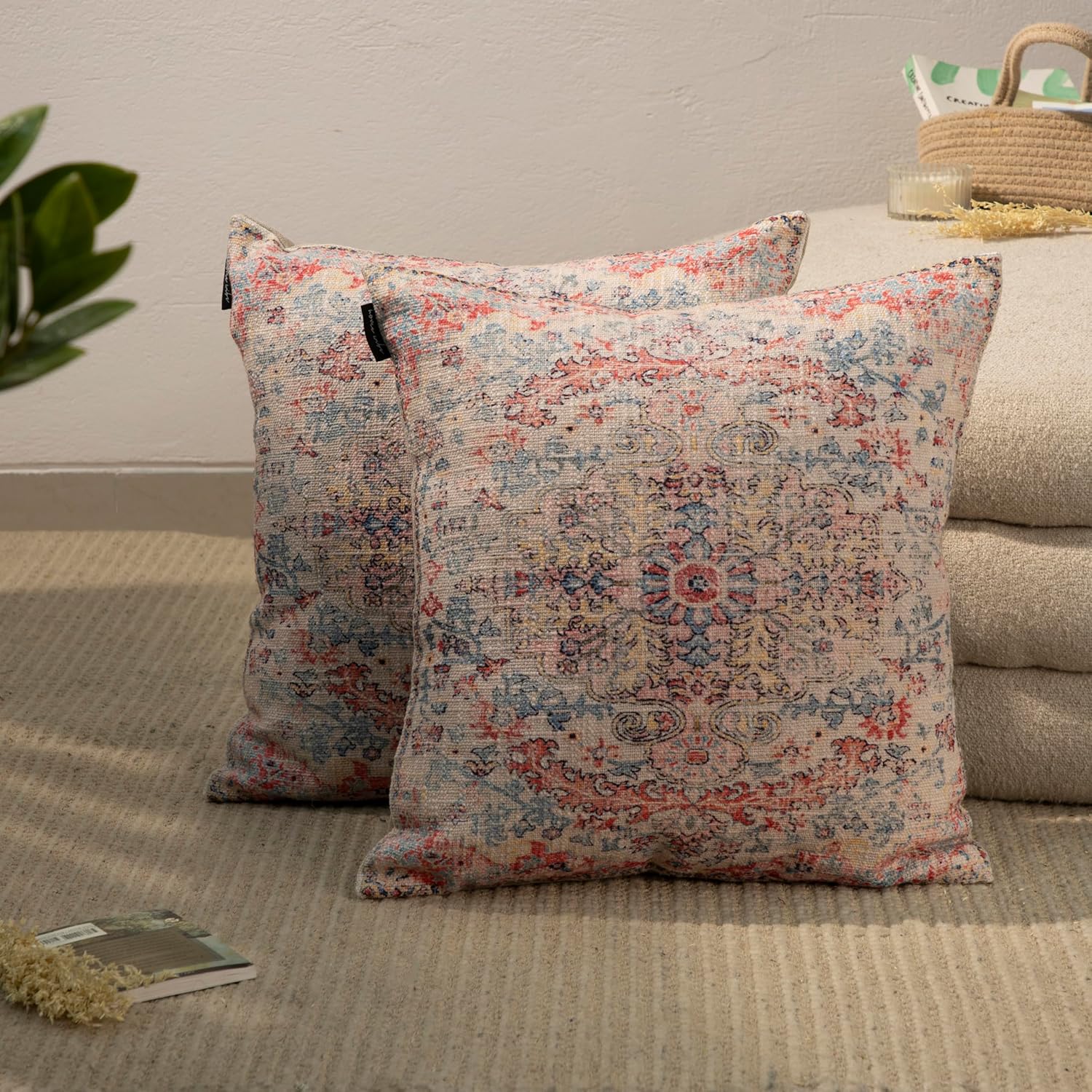 Amazon.com: HOME WIBE Geometric Bohemian Kilim Moroccan Cotton Vintage ...