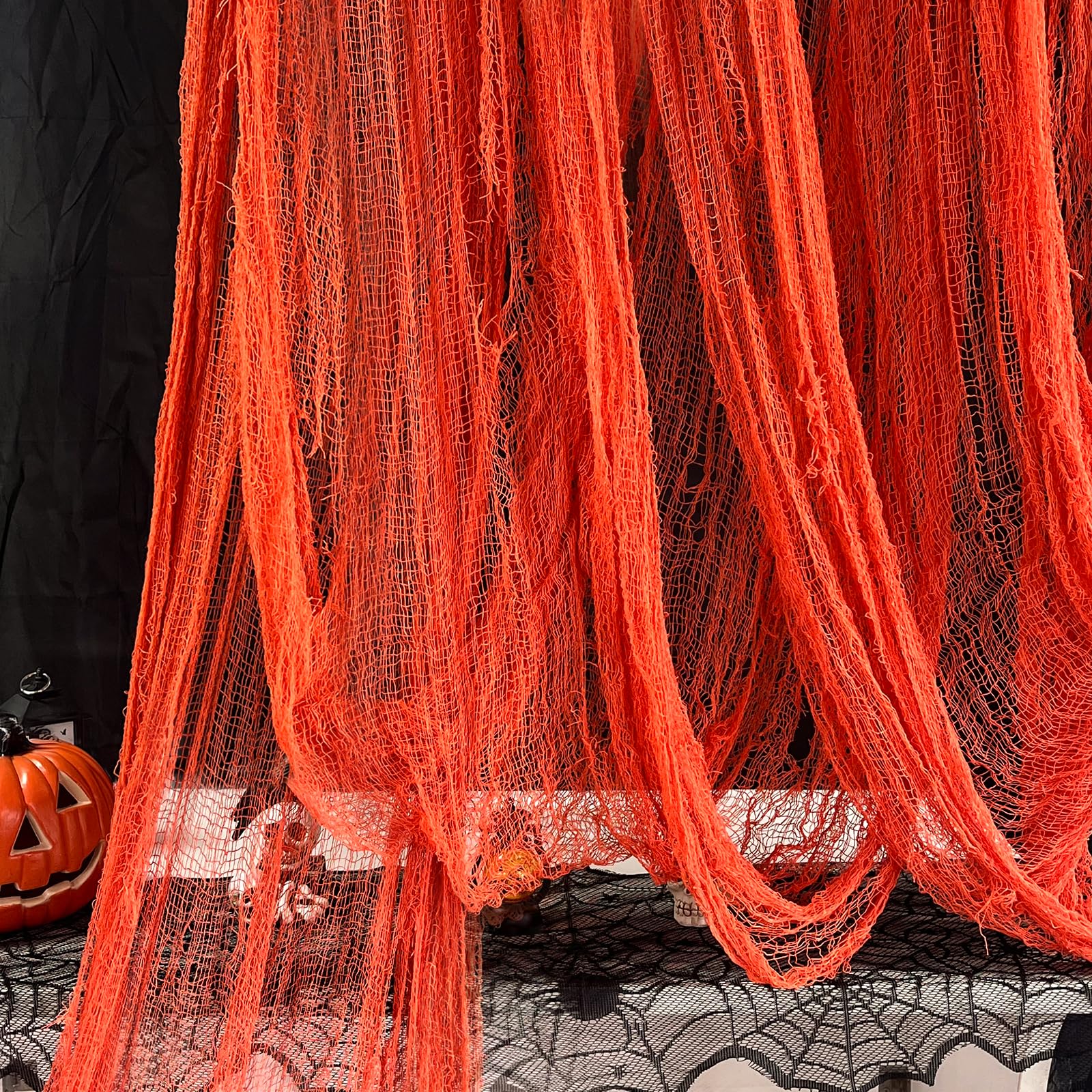 Amazon.com: succulentlovers 316 x 80 Inch Orange Halloween Creepy Cloth ...