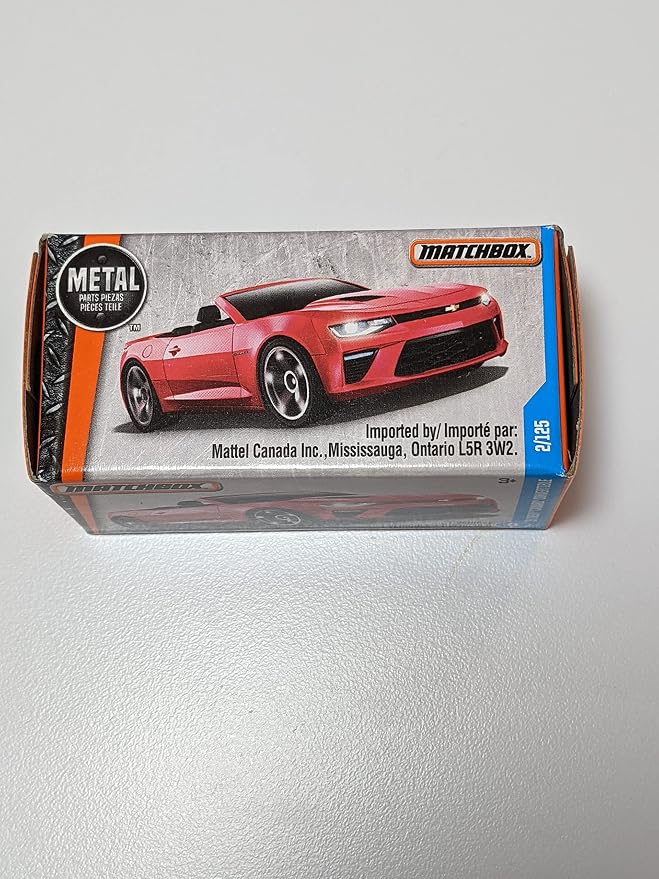 Amazon.com: Matchbox 2017 # 002 16 Chevy Camaro convertible red ...