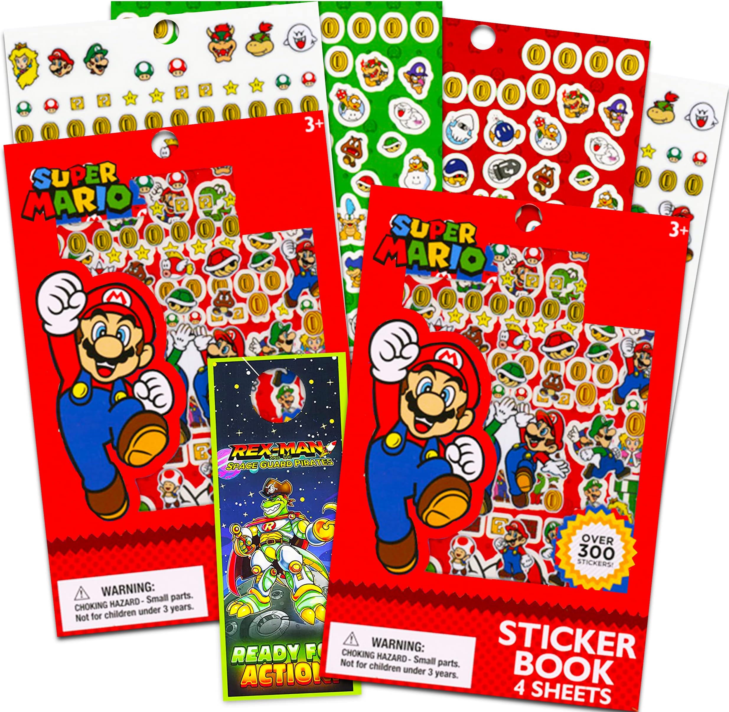 Amazon.com: Nintendo Mario Ultimate Sticker Pack Set ~ 600 Super Mario ...