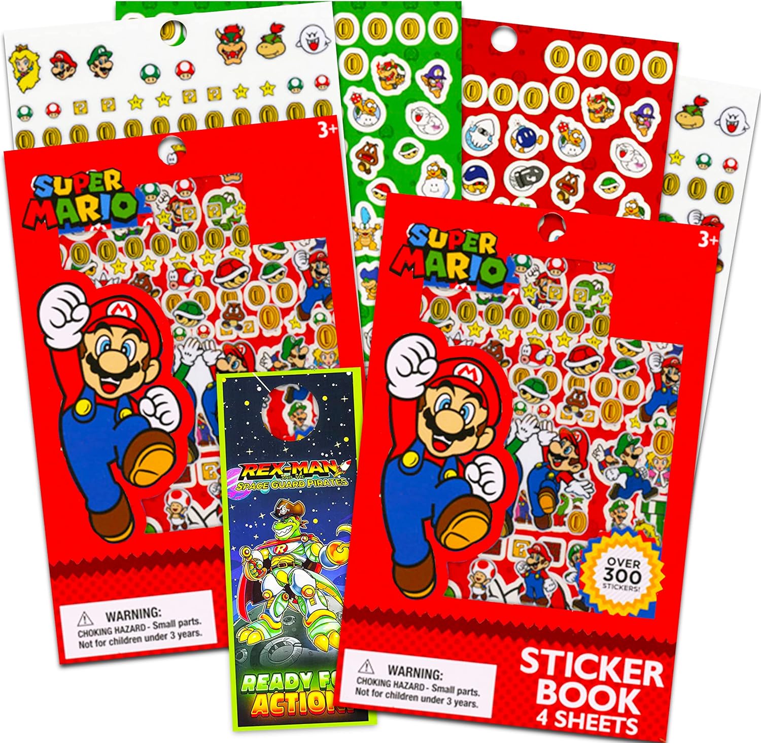 Amazon.com: Nintendo Mario Ultimate Sticker Pack Set ~ 600 Super Mario ...