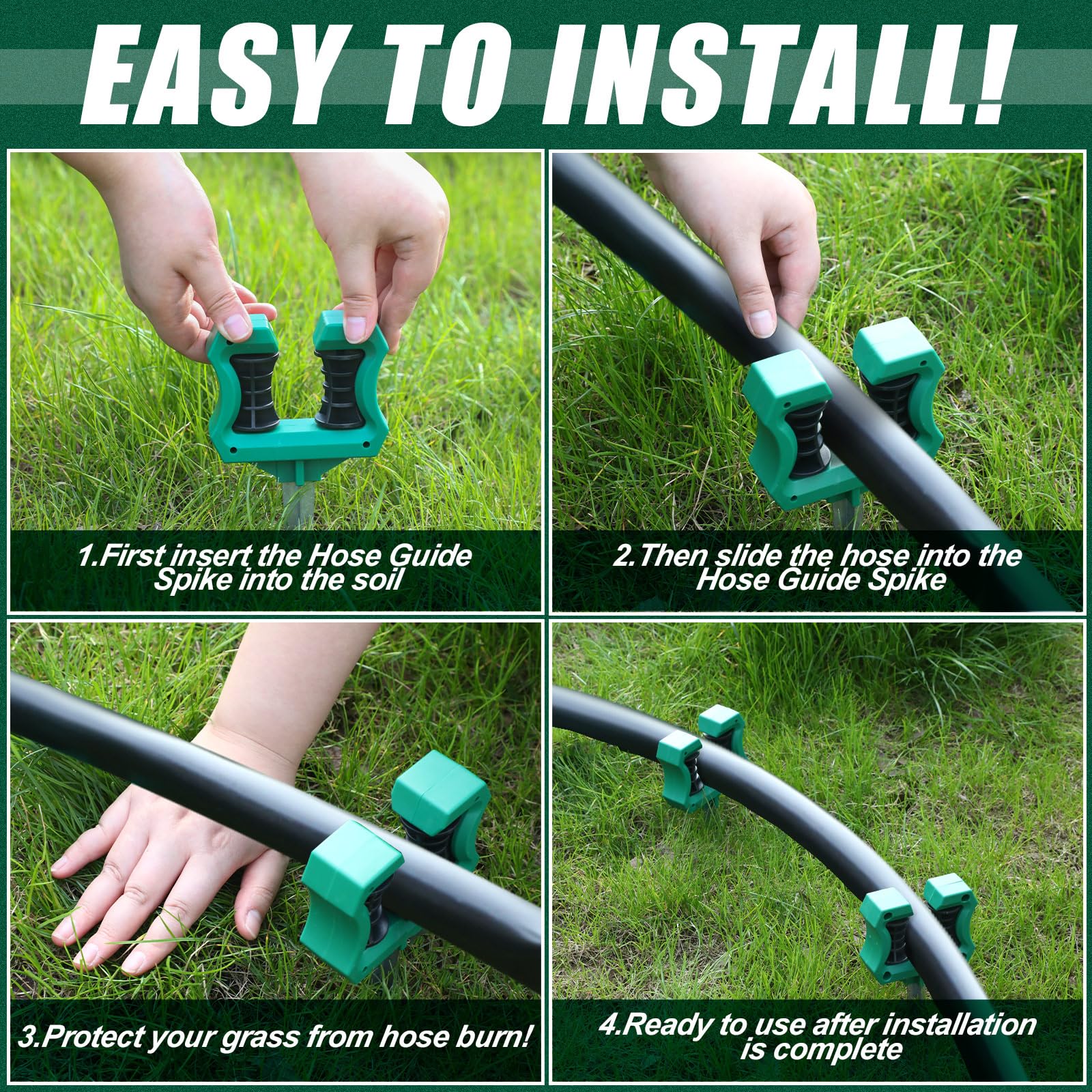 Snapklik.com : 5 Pcs Hose Guide For Garden 10 Inch Rust Proof Metal ...