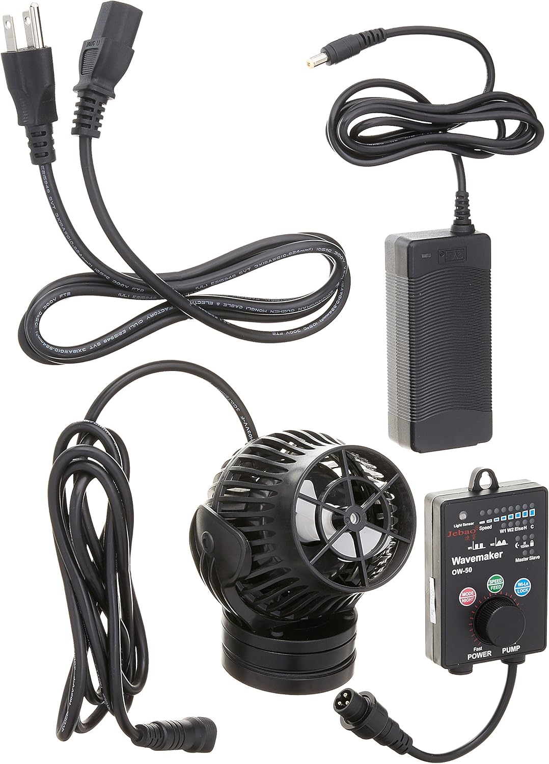 Jebao OW-50 Wavemaker 423-5283 GPH with Controller and Magnet Mount ...