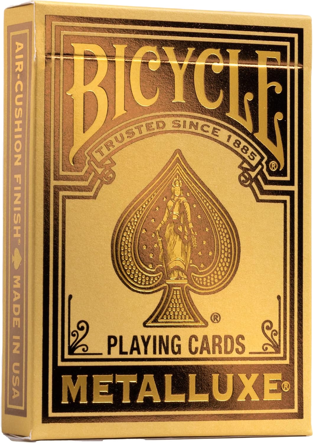 Amazon.com: Bicycle Metalluxe Gold Playing Cards - Premium Metal Foil ...