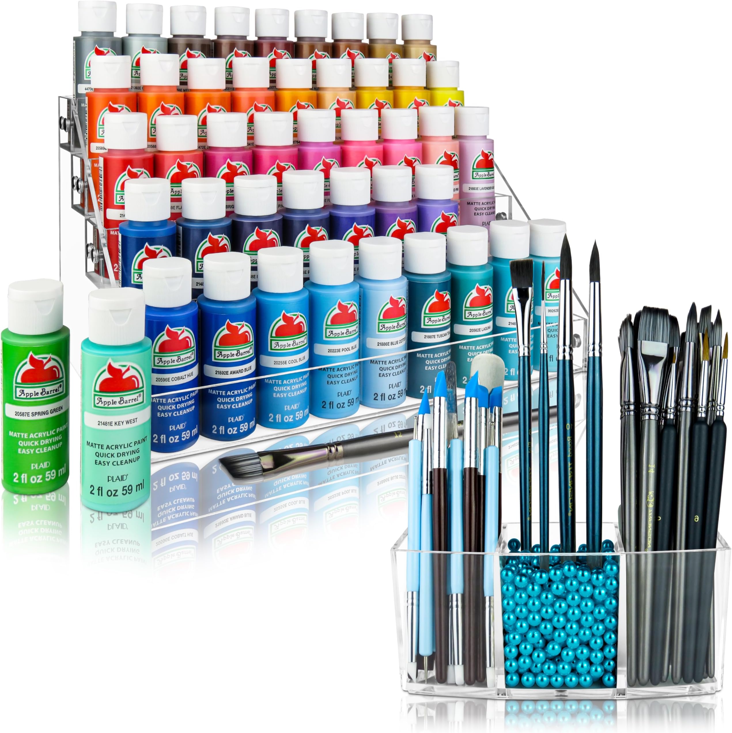 Amazon.com: tinctor Paint Organizer & Paint Brush Holder. Perfect Paint ...