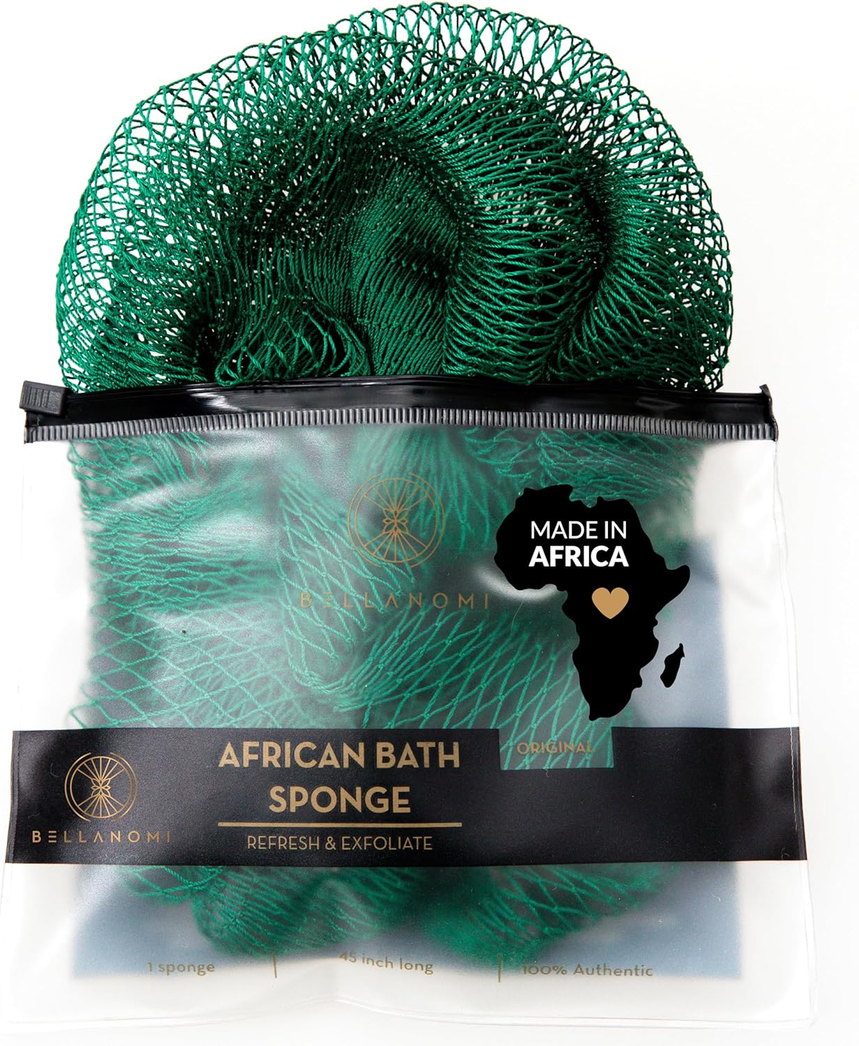 Amazon.com: Bellanomi African Exfoliating Net Sponge, Authentic ...