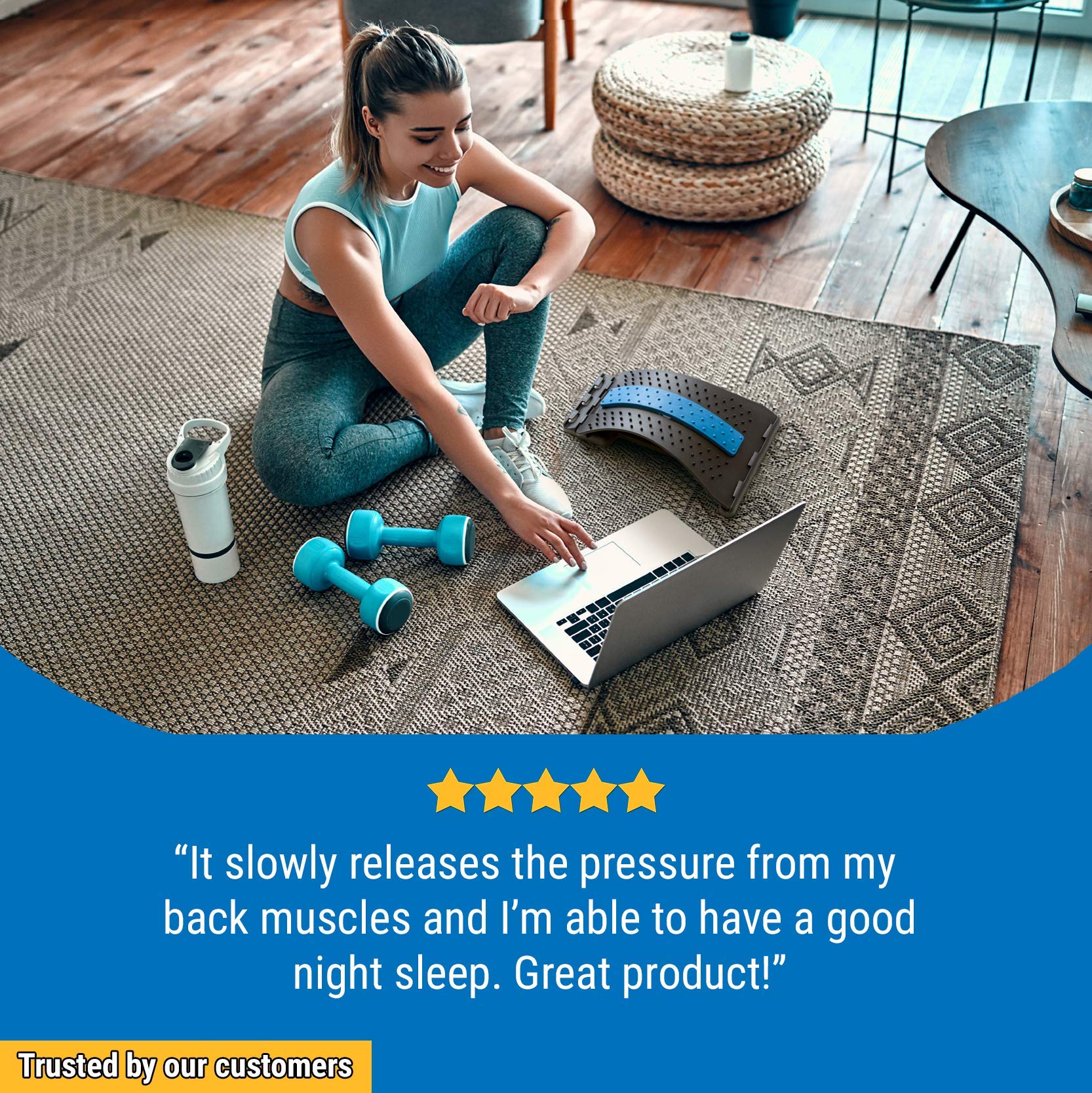 Spine Deck Back Stretcher for Lower Back Pain Relief, Multi-Level Spine ...